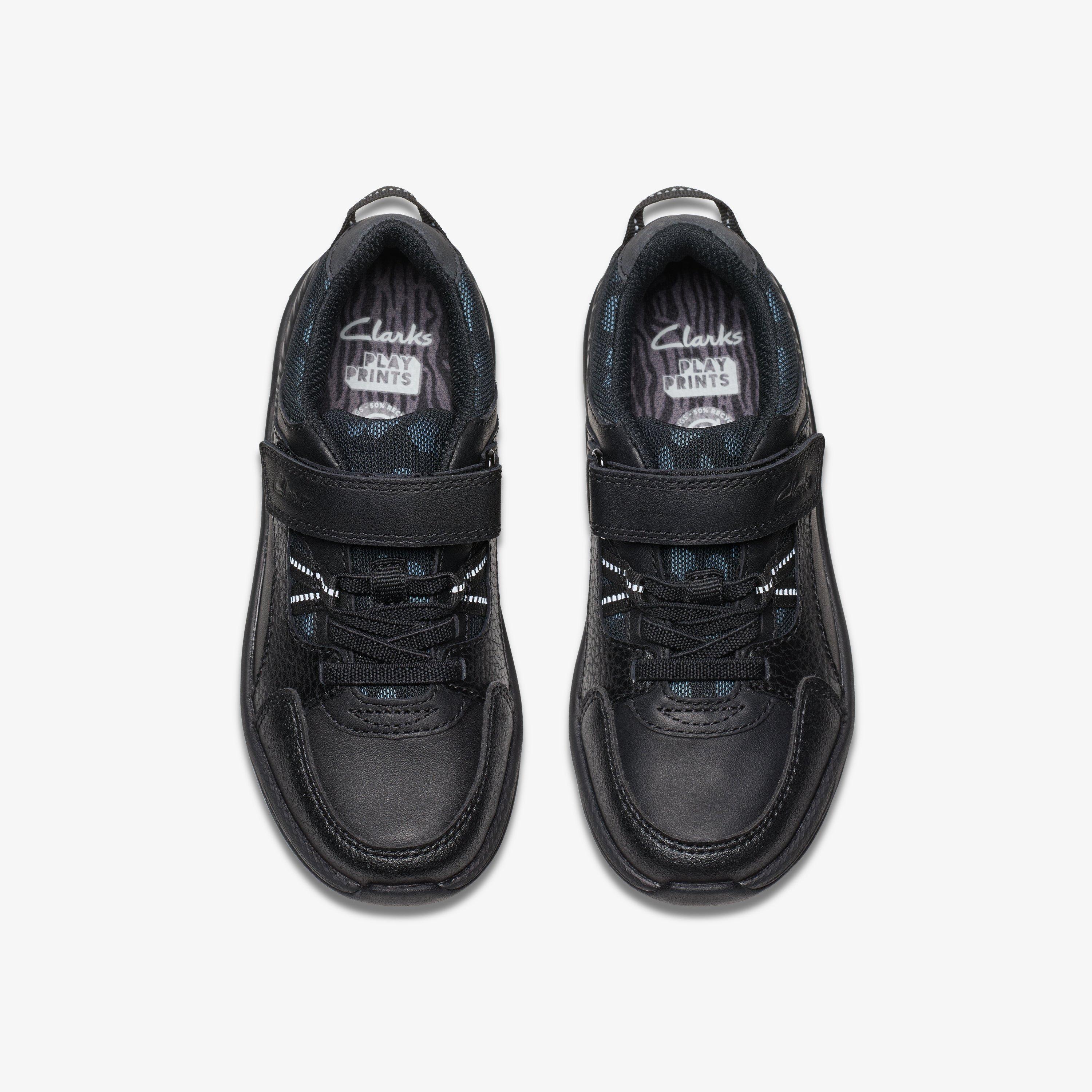 Scarpe da ginnastica per bambini Clowder Stripe Kid in pelle nera con ...