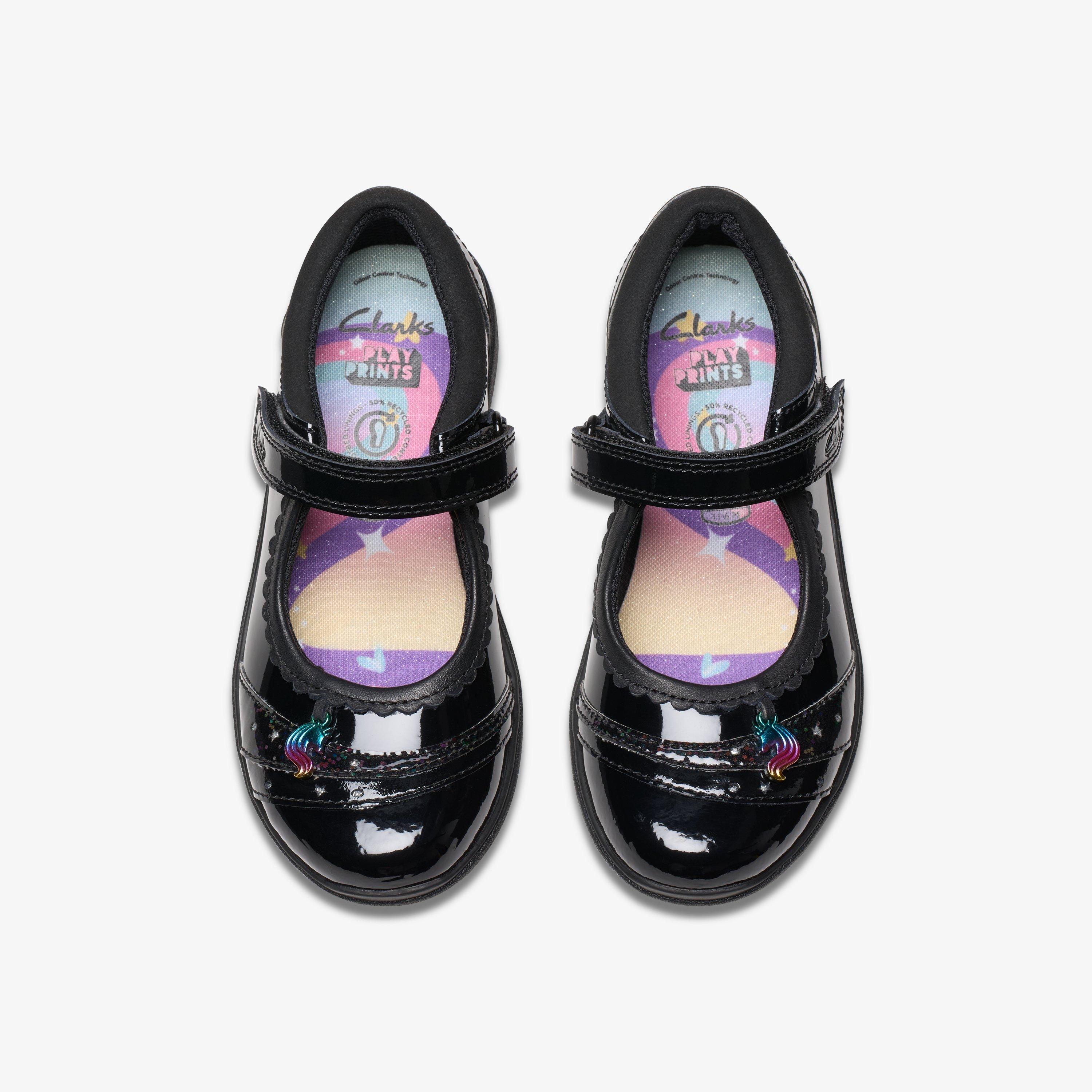 Girls Relda Spark Kid Black Patent Shoes Mary Jane School Shoes ...