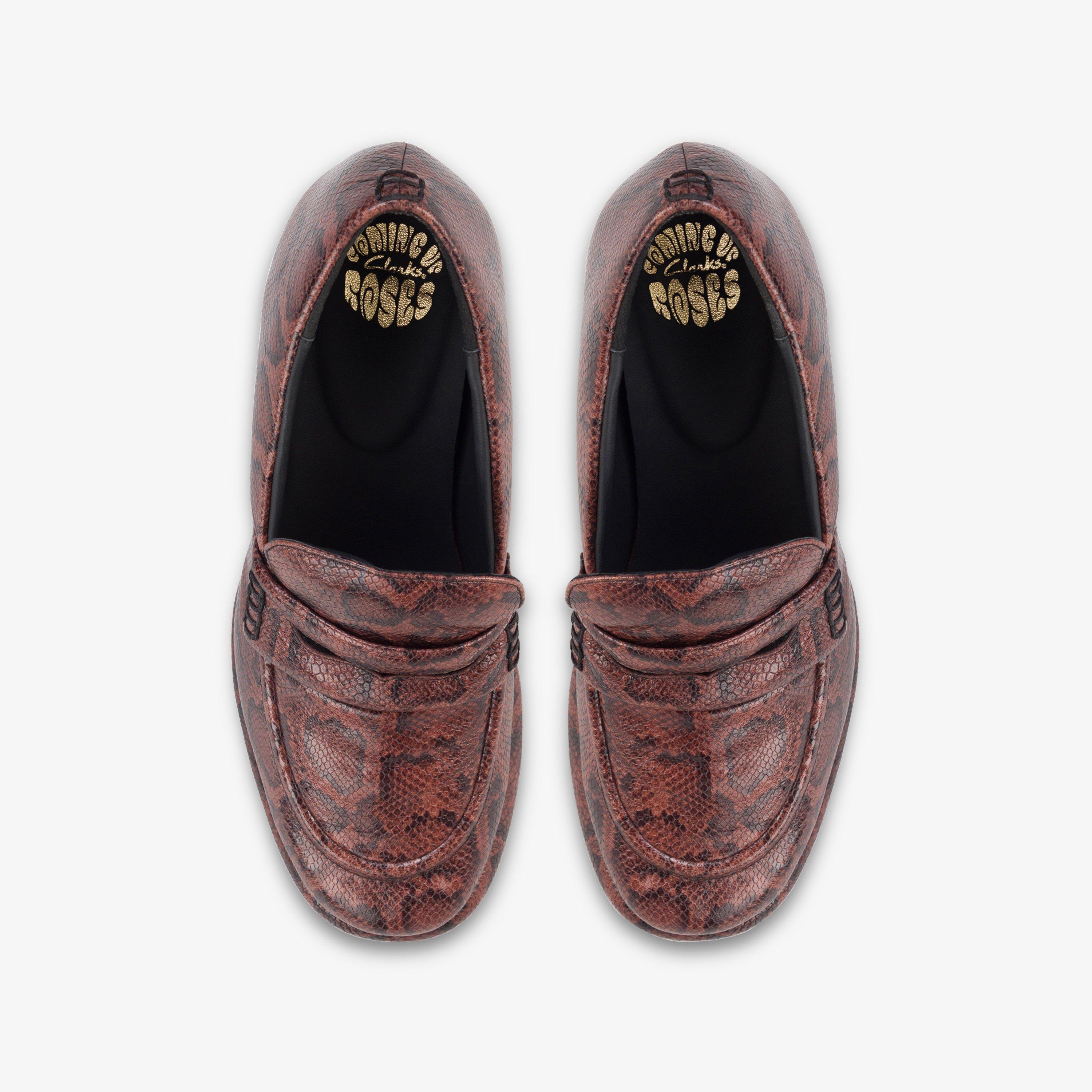 Womens Martine Rose Loafer 1 Brown Snake Loafers | Clarks EU