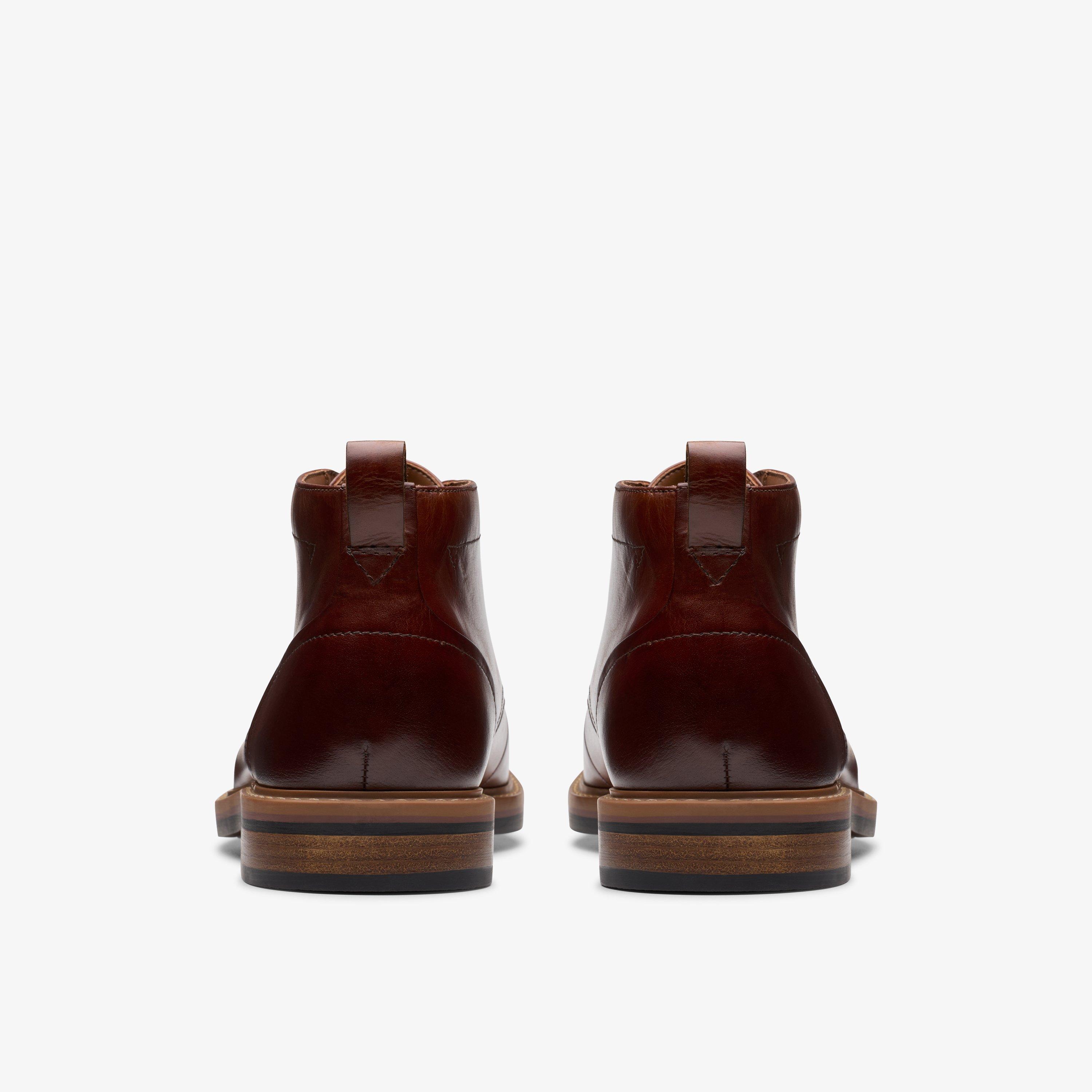 Mens Aldwin Chukka Mid Tan Leather Ankle Boots, Lace Up Boots | Clarks UK