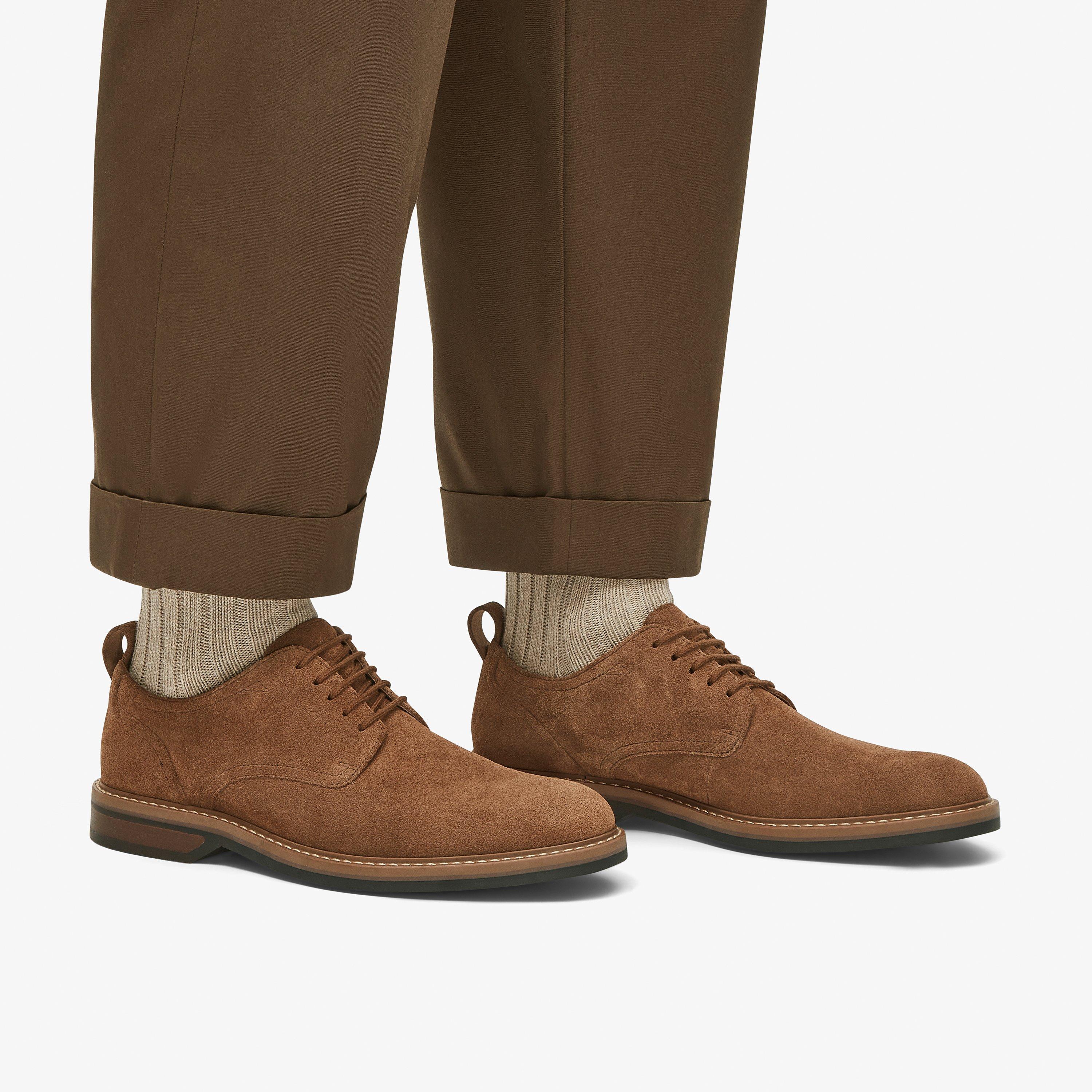 Mens Aldwin Lace Cola Suede Derby Shoes | Clarks UK