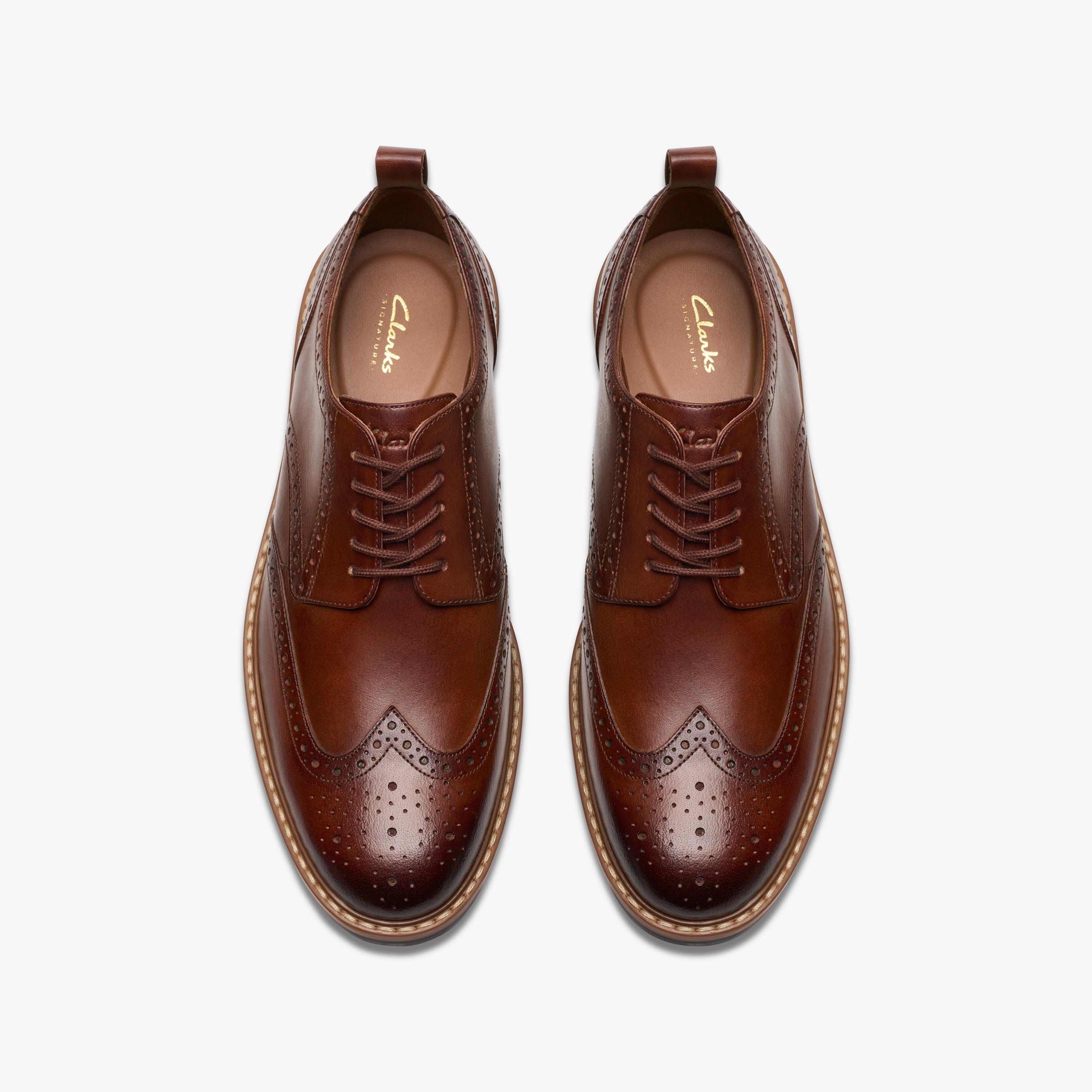 Mens Aldwin Limit Mid Tan Leather Oxford Shoes