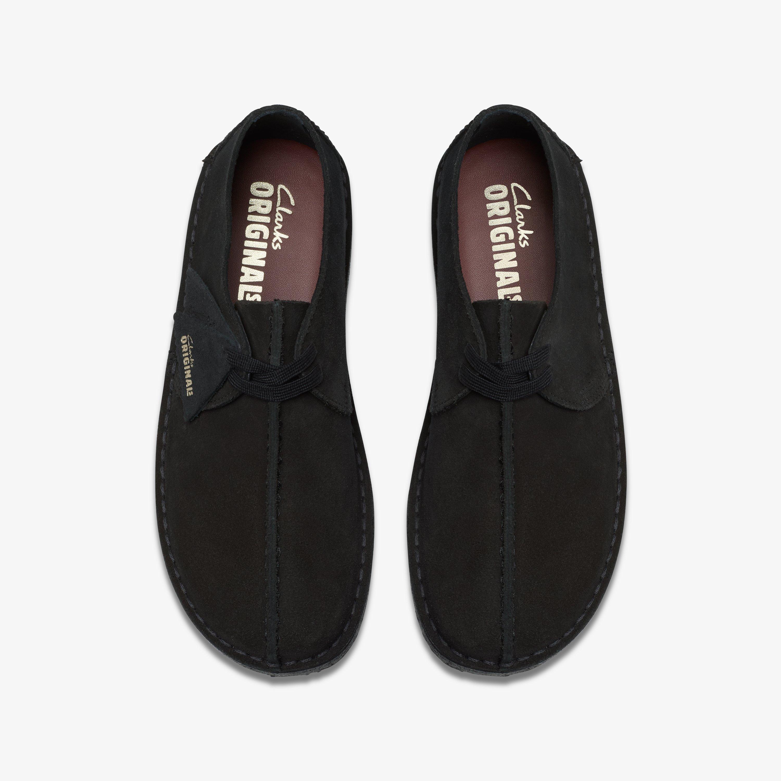 Womens Desert Trek Black Suede Shoes | Clarks