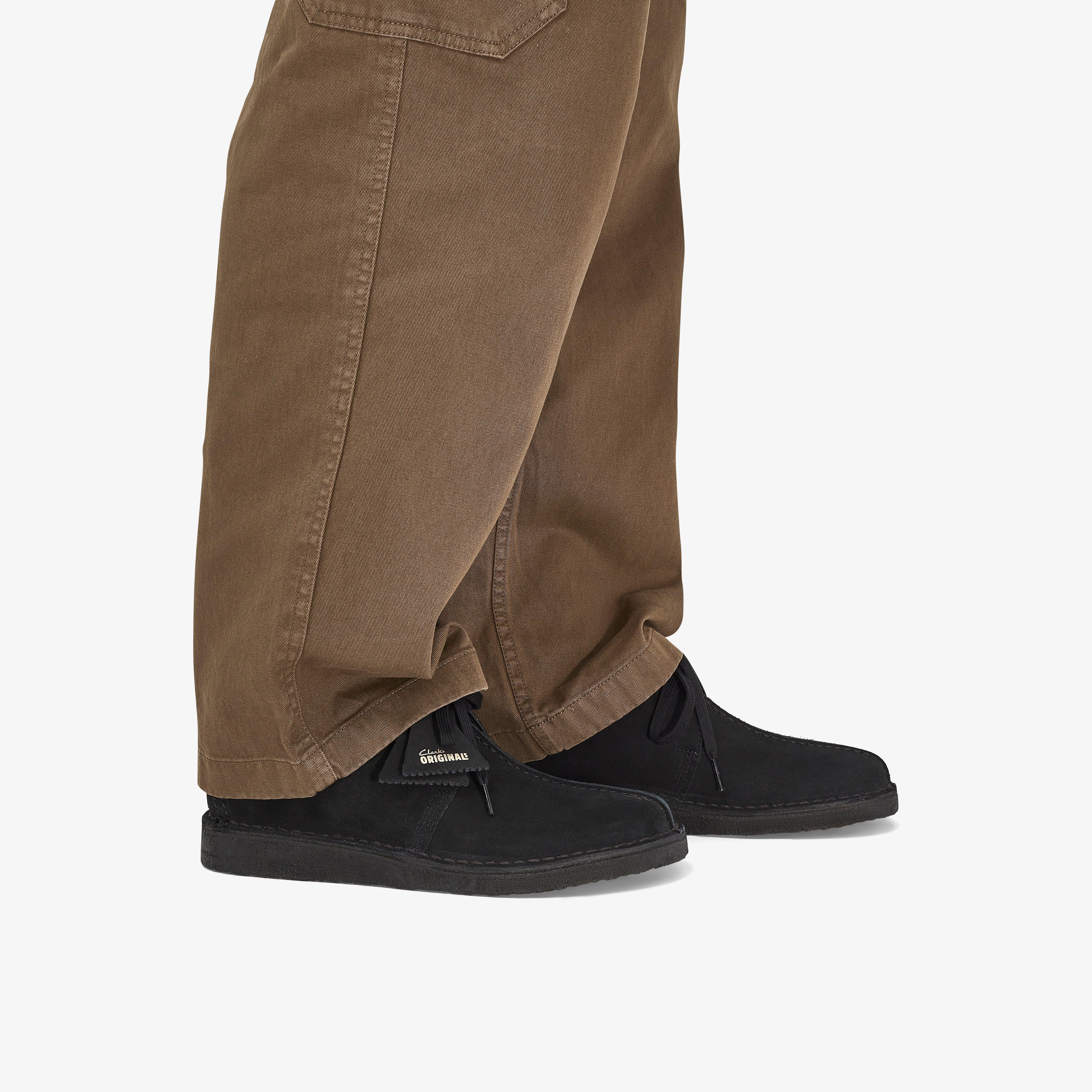 Mens Desert Trek Black Suede Desert Trek Lace Up Shoes | Clarks