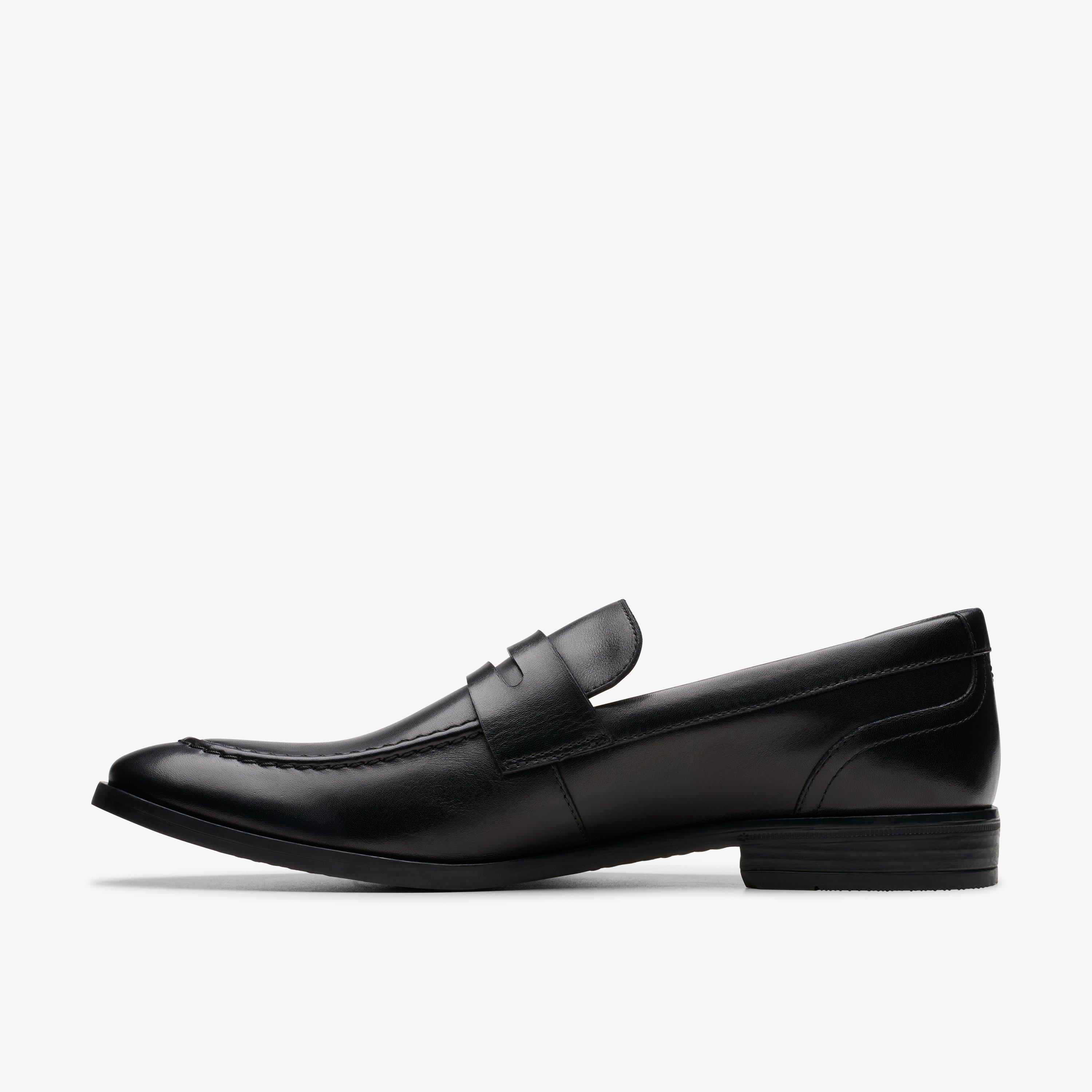 Chaussures Homme Brandon Step Loafer Noir Cuir à enfiler | Clarks