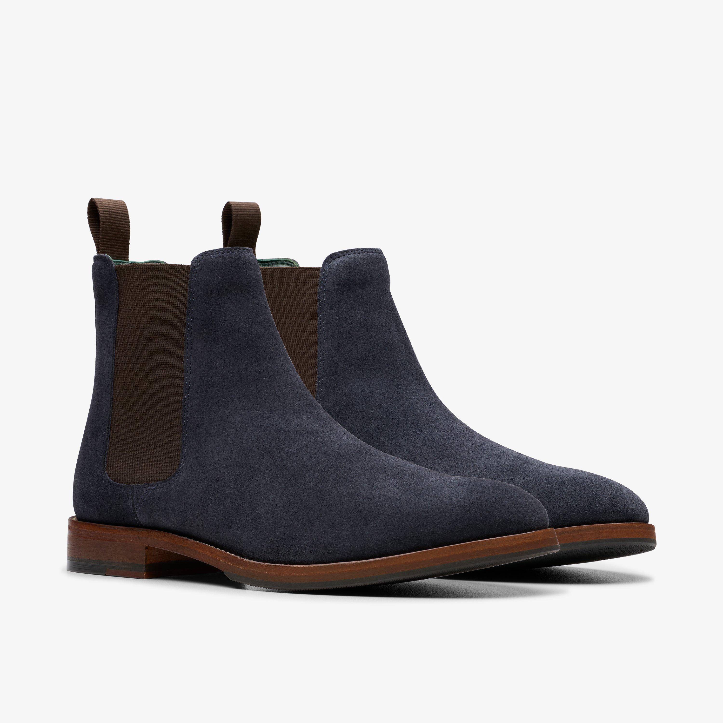 Mens Craft James Top Chelsea Boot Navy Suede Ankle Boots, Chelsea Boots ...