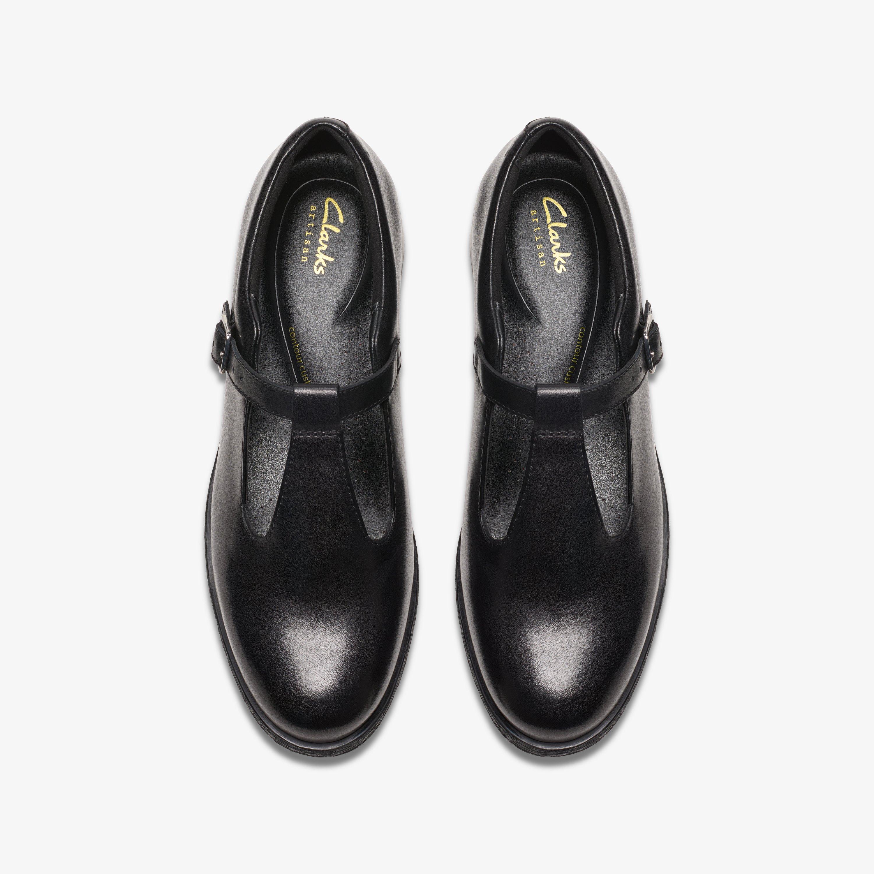 Chaussures à bride en T en cuir noir pour femmes Havisham Bar | Clarks