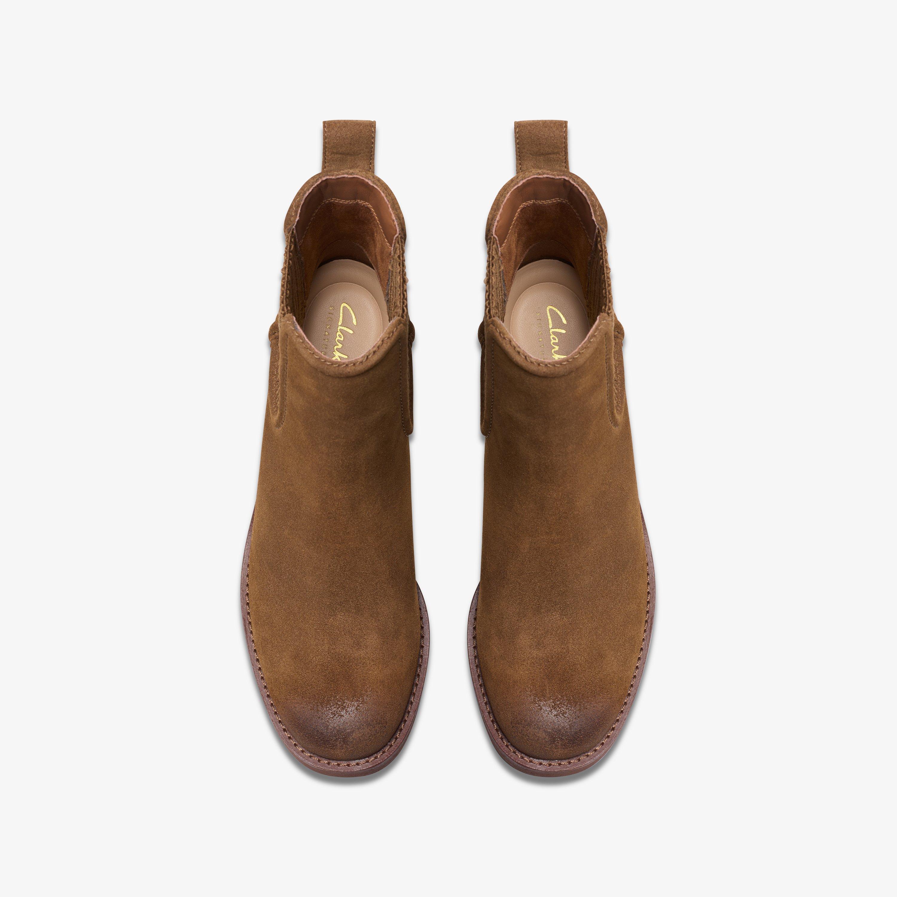 Womens Chamberly Top Walnut Suede Ankle Boots, Chelsea Boots Boots ...