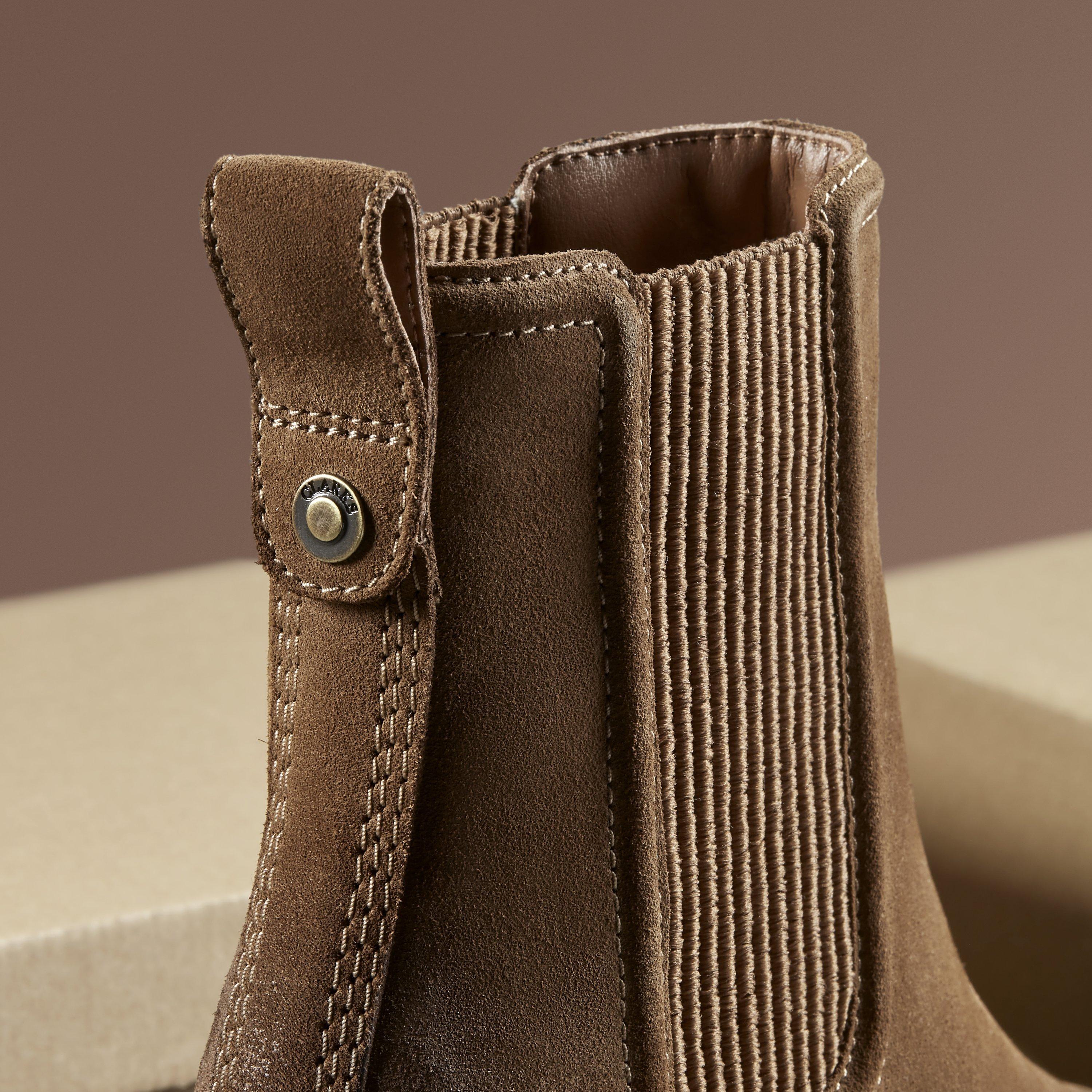 Womens Chamberly Top Walnut Suede Ankle Boots, Chelsea Boots Boots ...