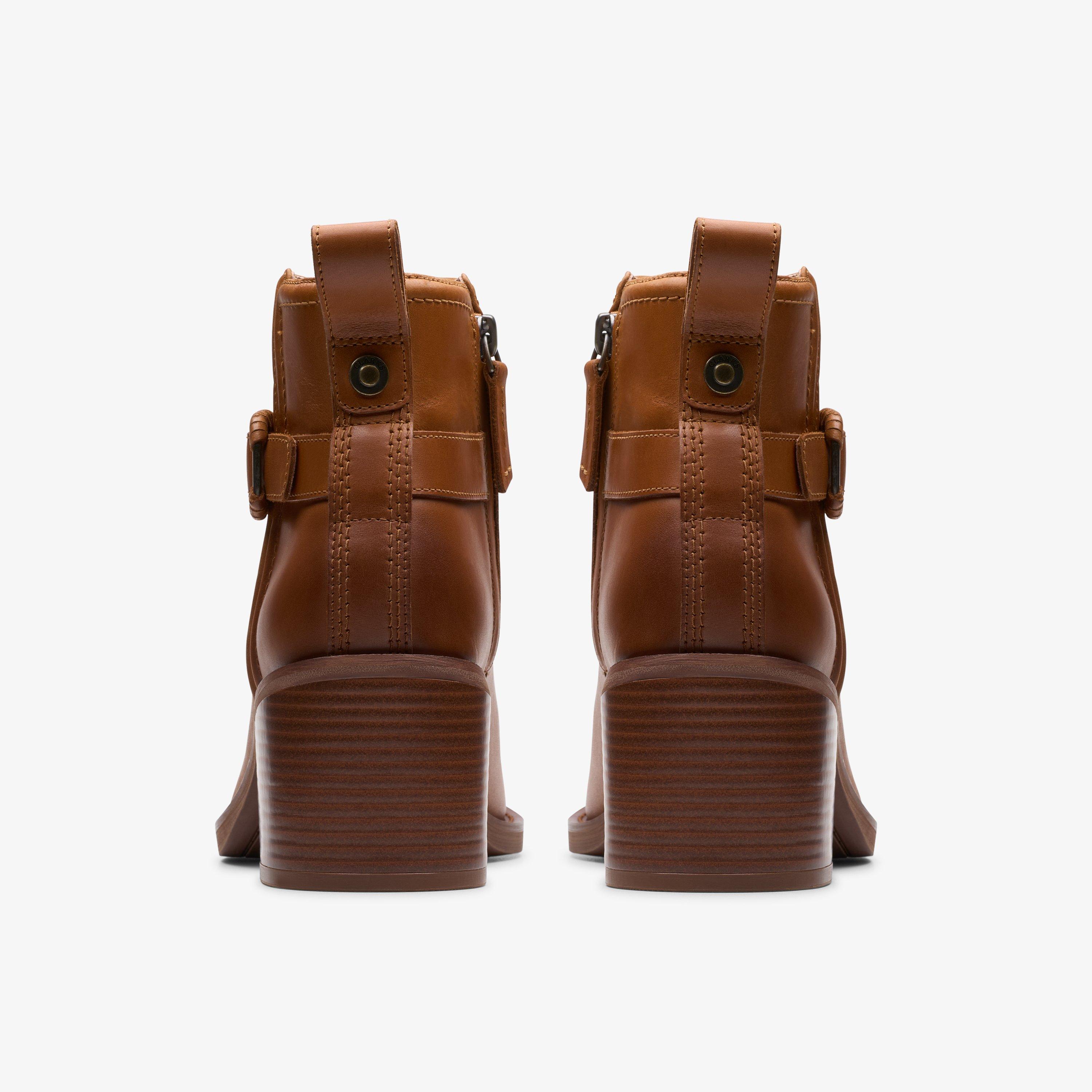 Womens Chamberly Trim Mid Tan Leather Ankle Boots Boots | Clarks UK