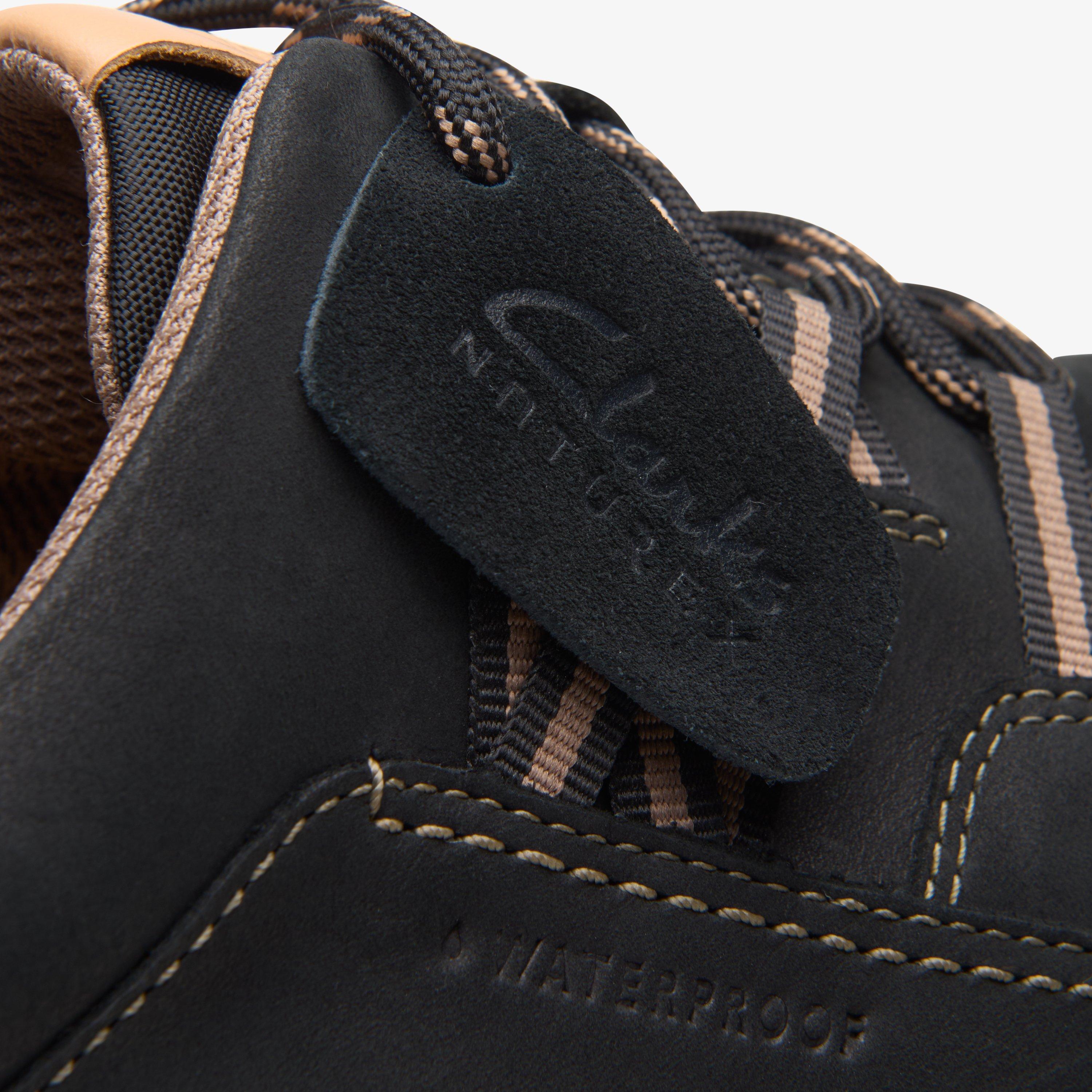 NatureX Tie Schuhe aus Nubukleder in Schwarz-Kombination für Damen | Clarks