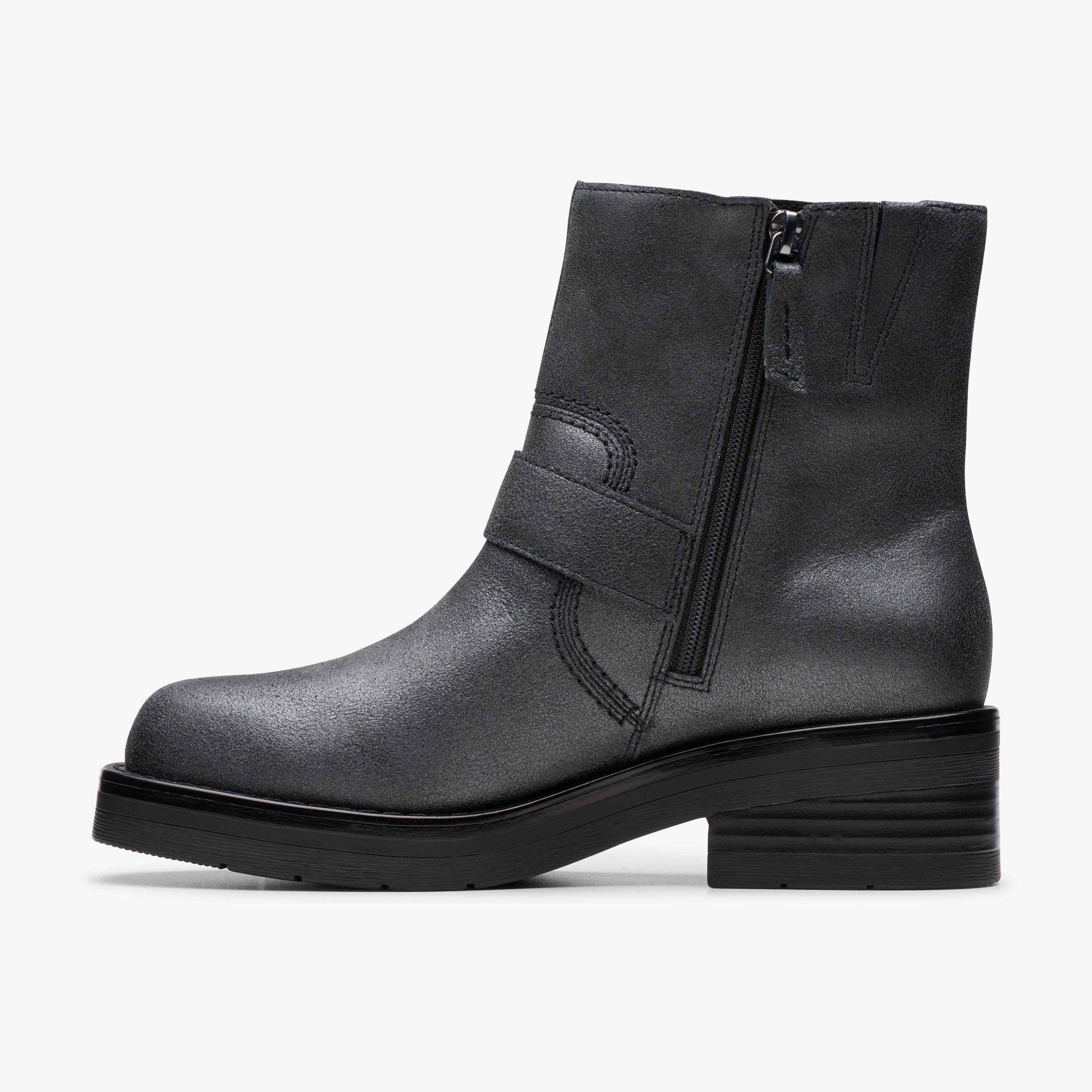 Bottines Rebelle Buckle en étain métallisé pour femme | Clarks