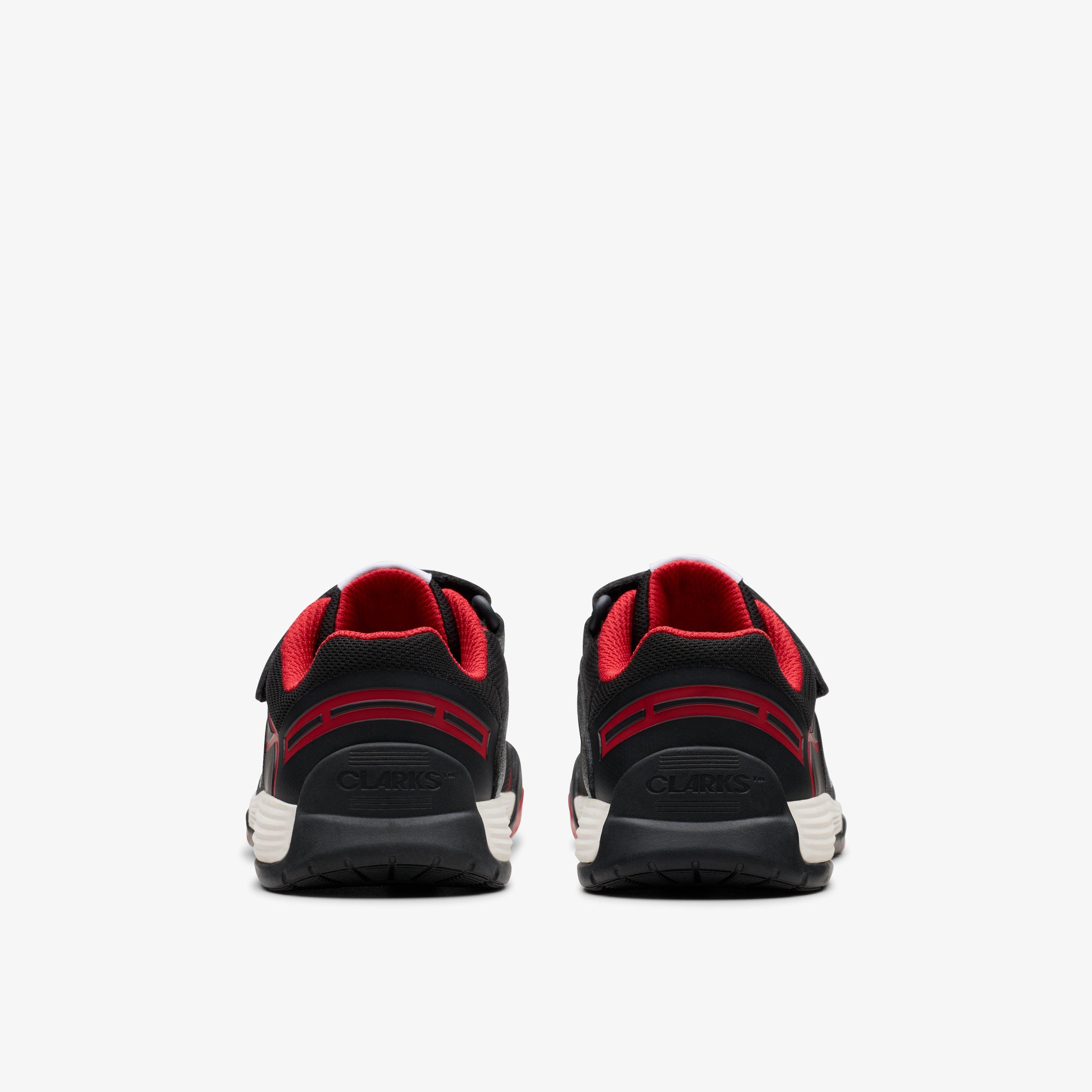 Boys Girls Kids Unisex Cica Star Flex Kid Black/Red Trainers | Clarks ...