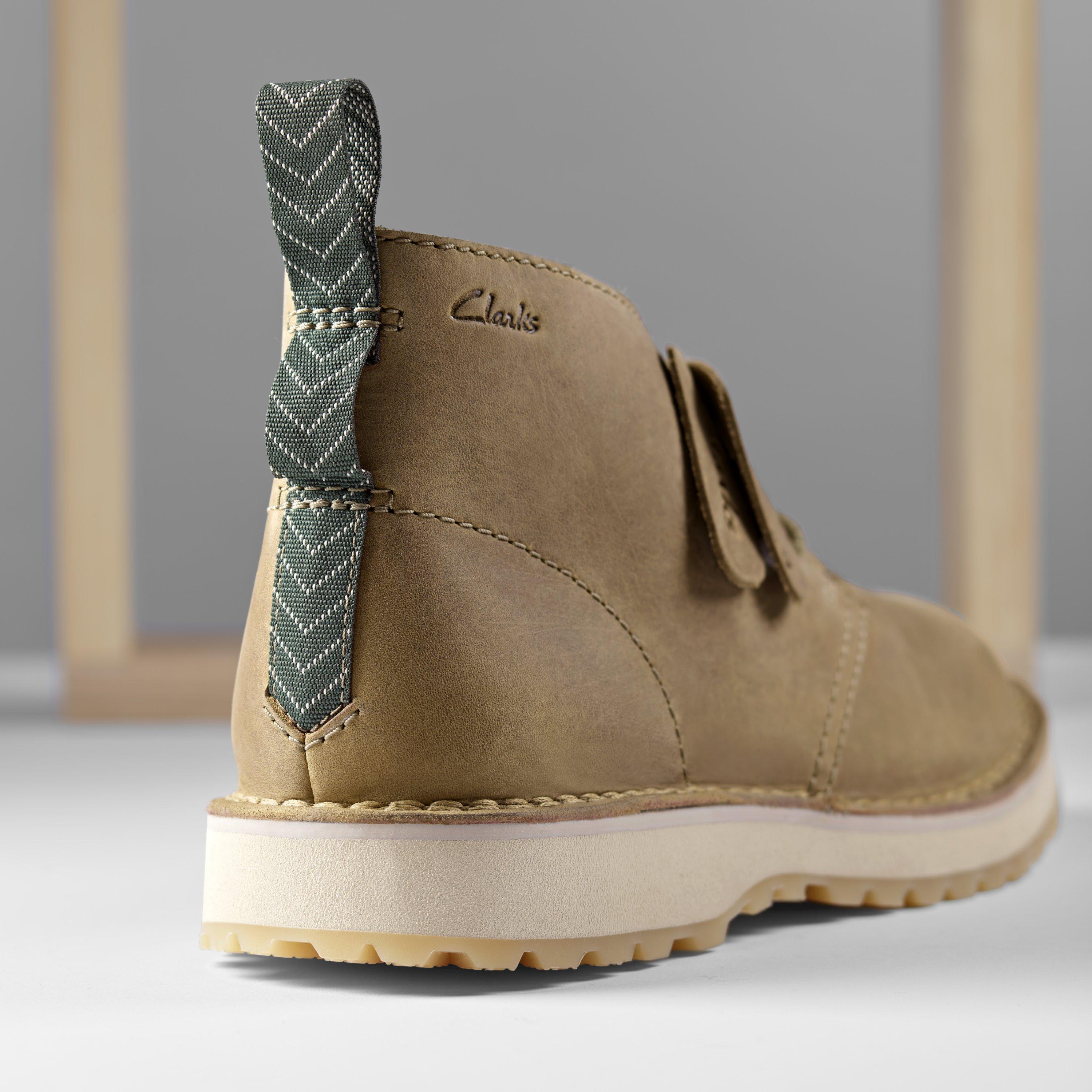 Mens Solsbury Desert Boot Dark Sand Leather Desert Boot | Clarks UK