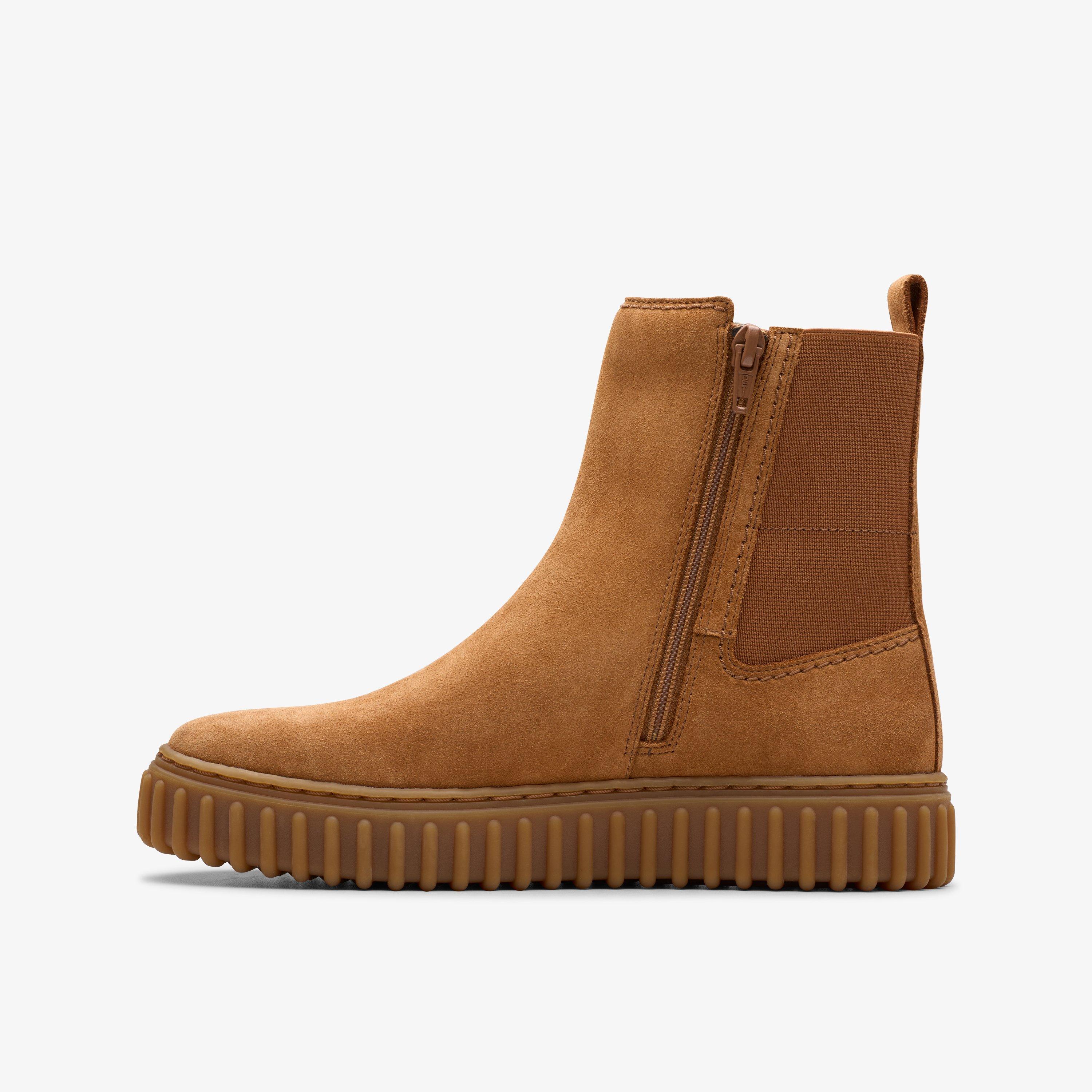 Boys Girls Kids Unisex Tor Hill Top Older Light Tan Ankle Boots Torhill ...