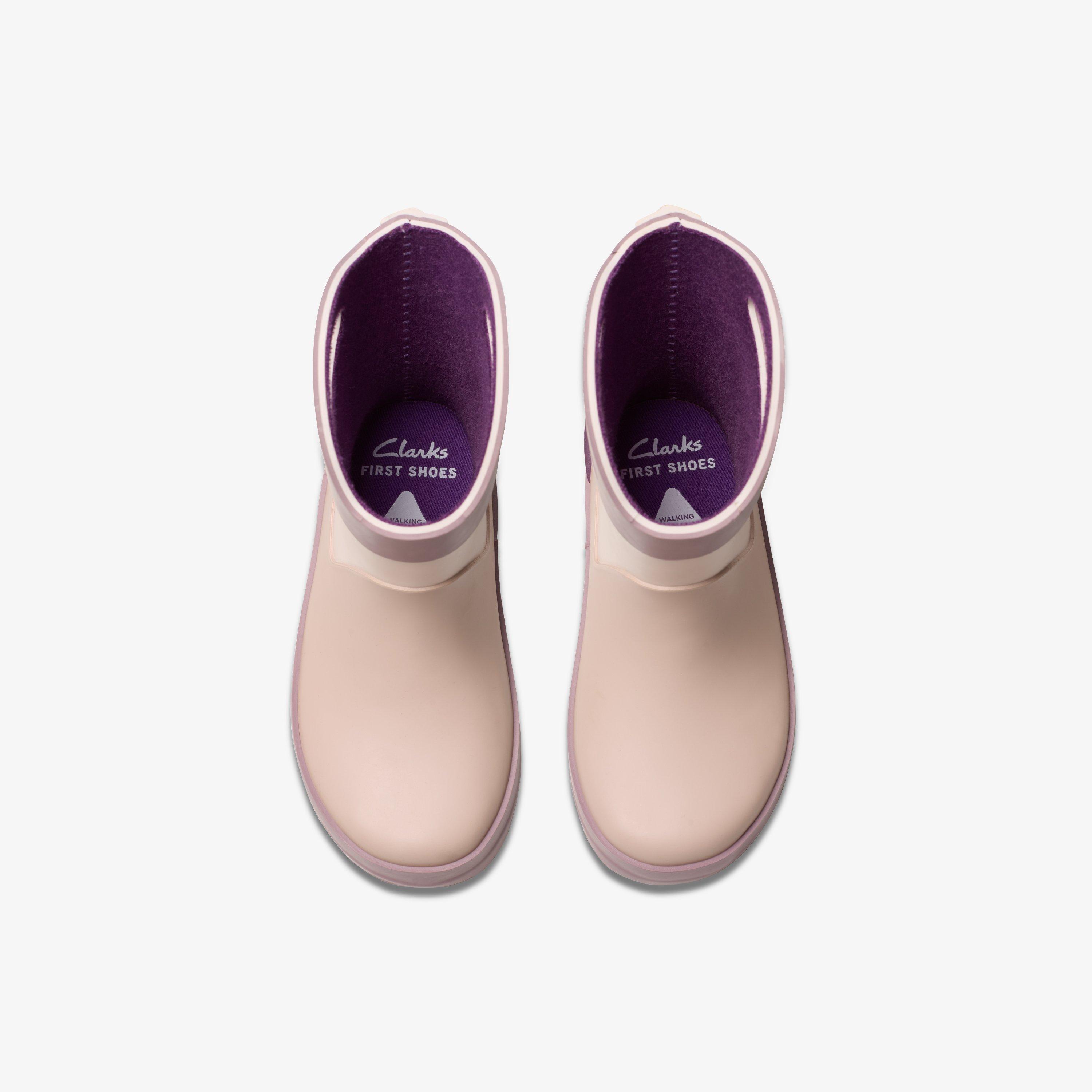 Girls Tarri Dash Toddler Pink Combination Wellies Wellies | Clarks UK