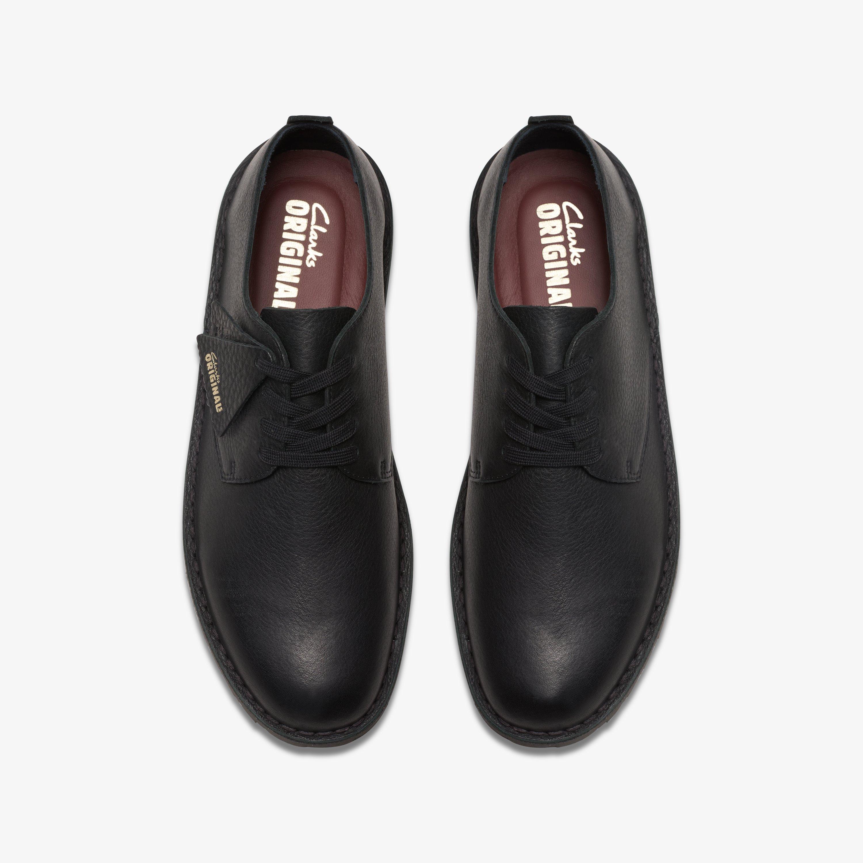 Pour des hommes Desert Rock Lo Black Leather Aucun | Clarks CA