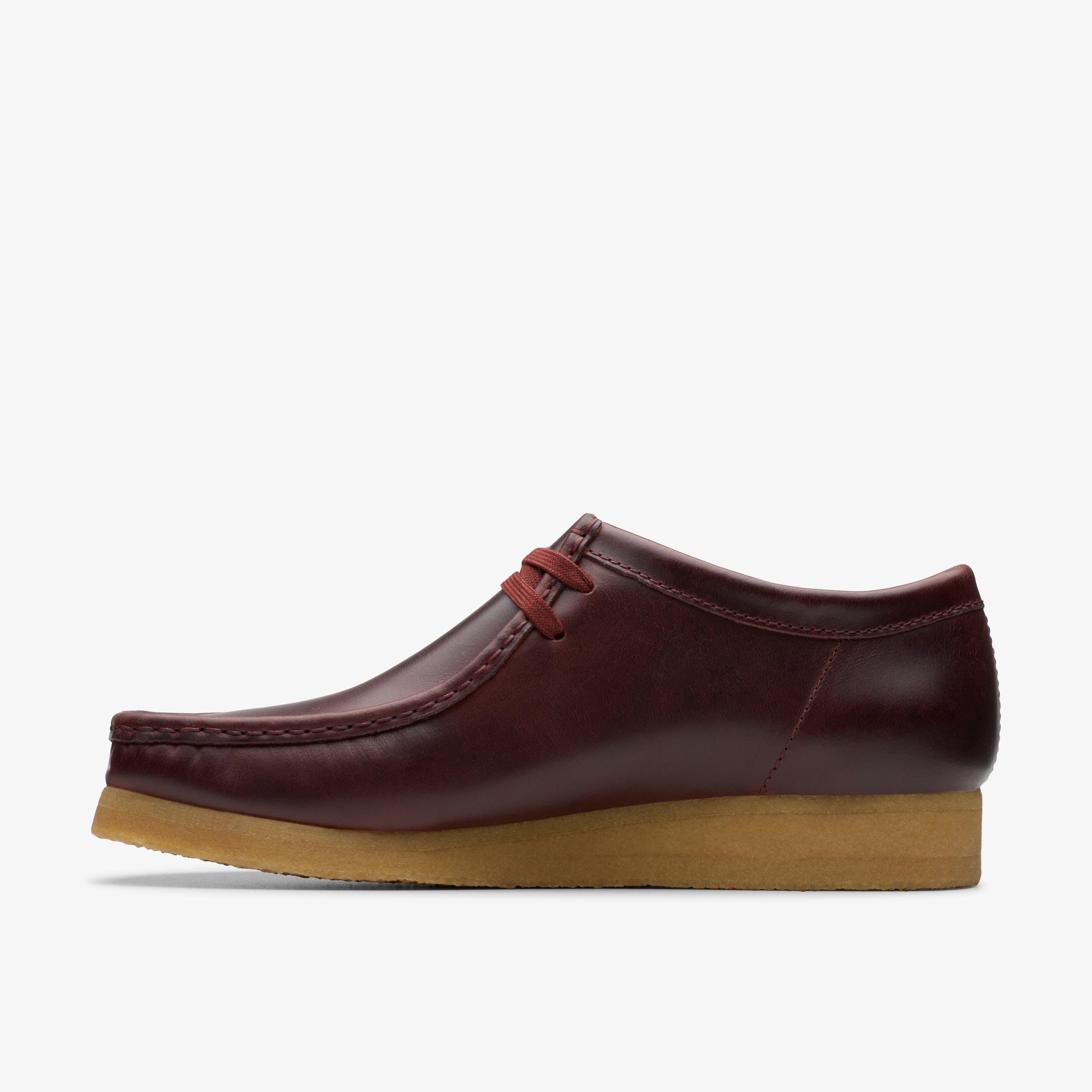 Mens Wallabee Deep Red Leather Wallabee | Clarks UK