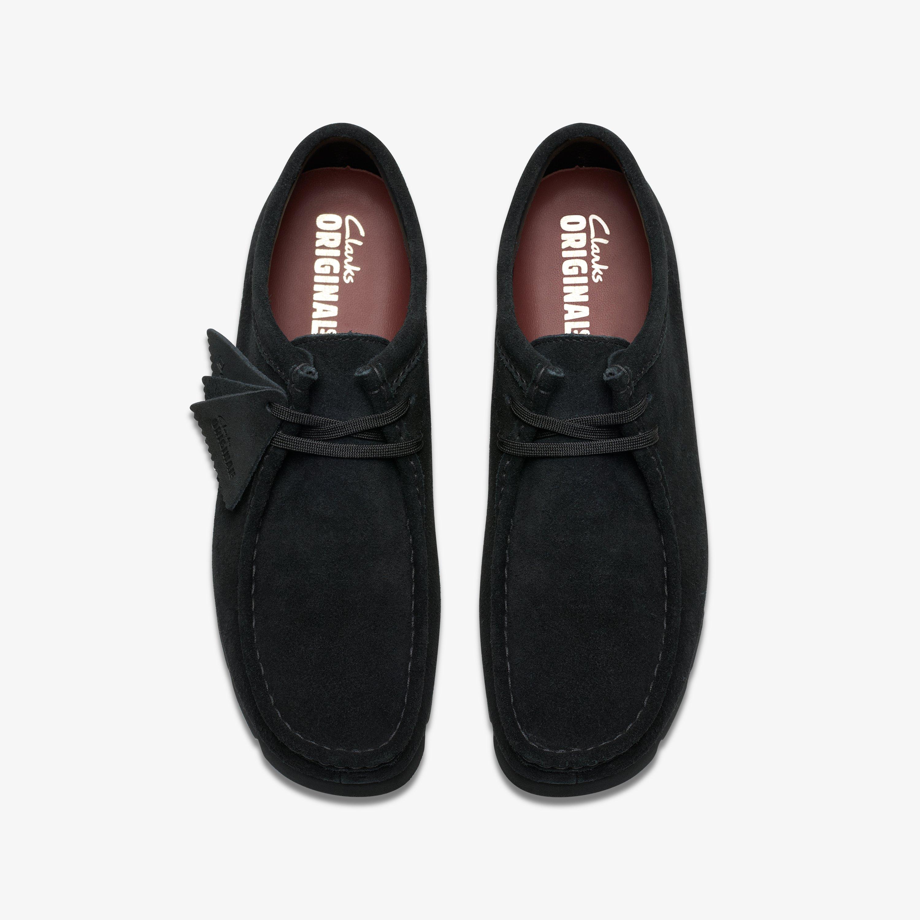Mens Wallabee GORE-TEX Black Suede Wallabee Lace Up Shoes | Clarks UK