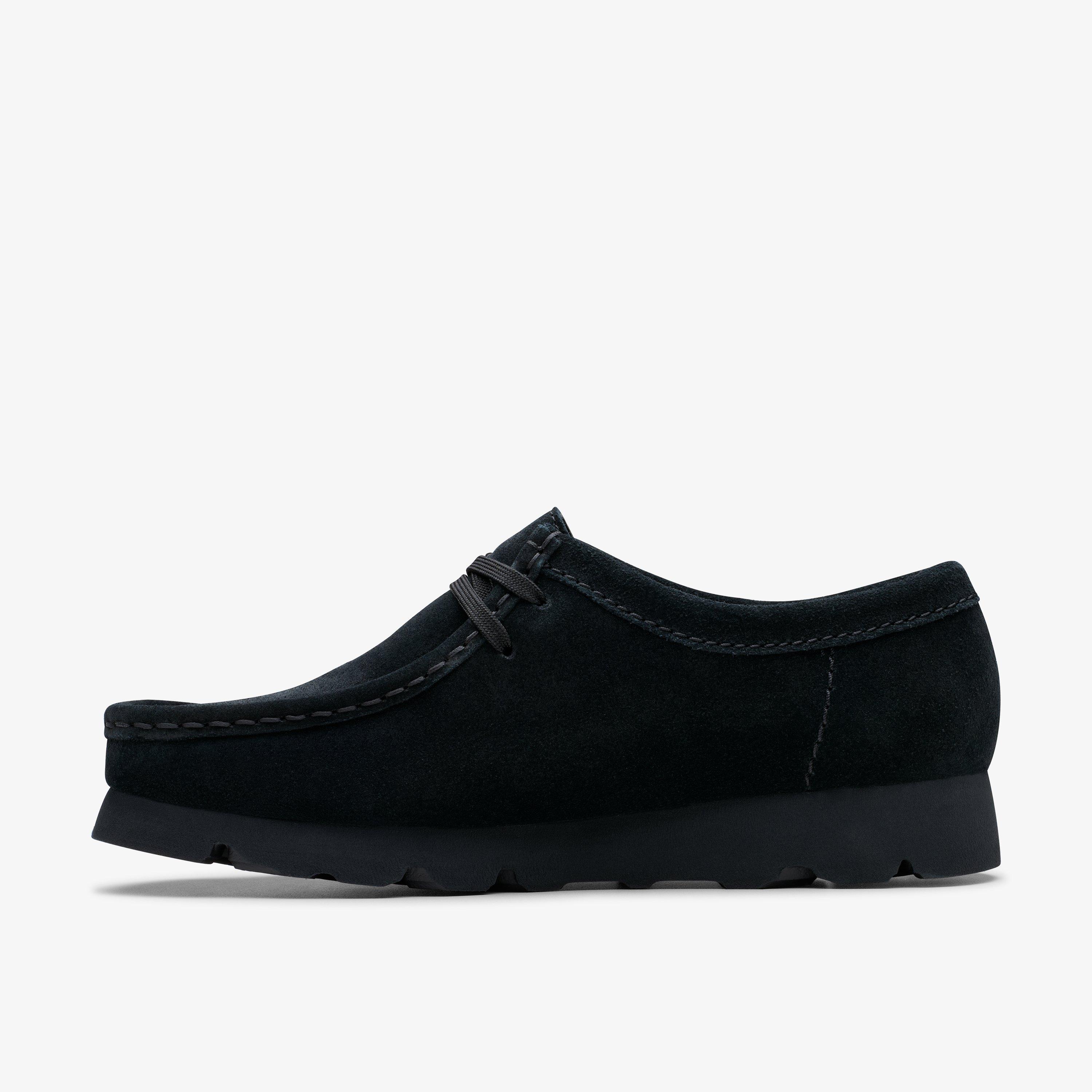 Womens Wallabee GORE-TEX Black Suede Wallabee, Lace Up Shoes | Clarks UK