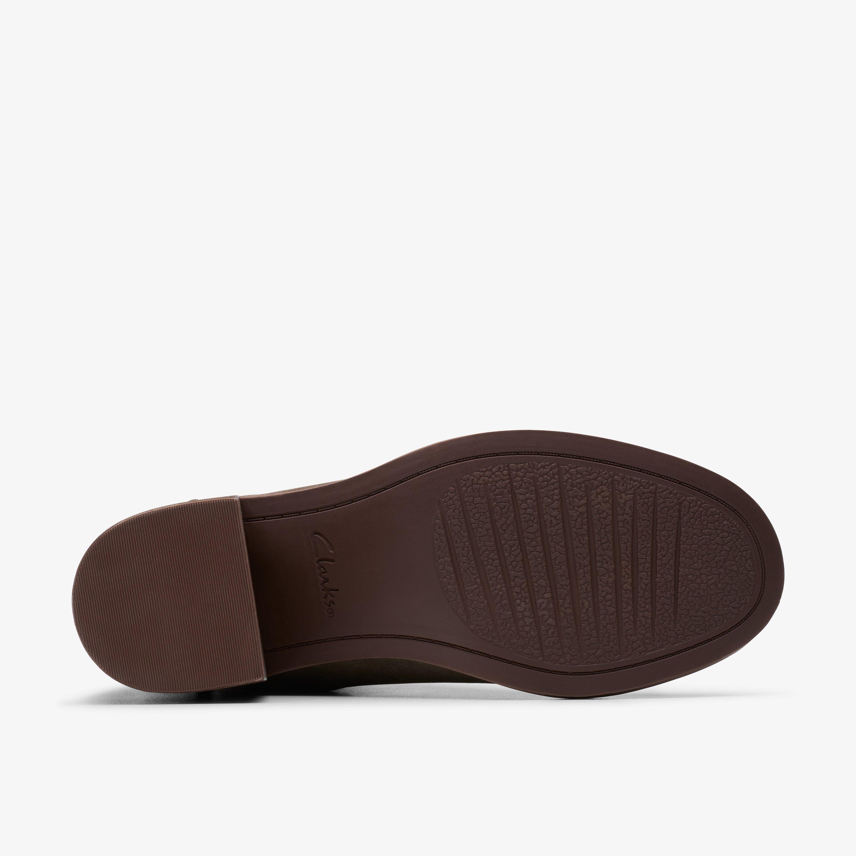 Botines Chelsea de Ante Gris Topo para Mujeres Chamberly Top | Clarks