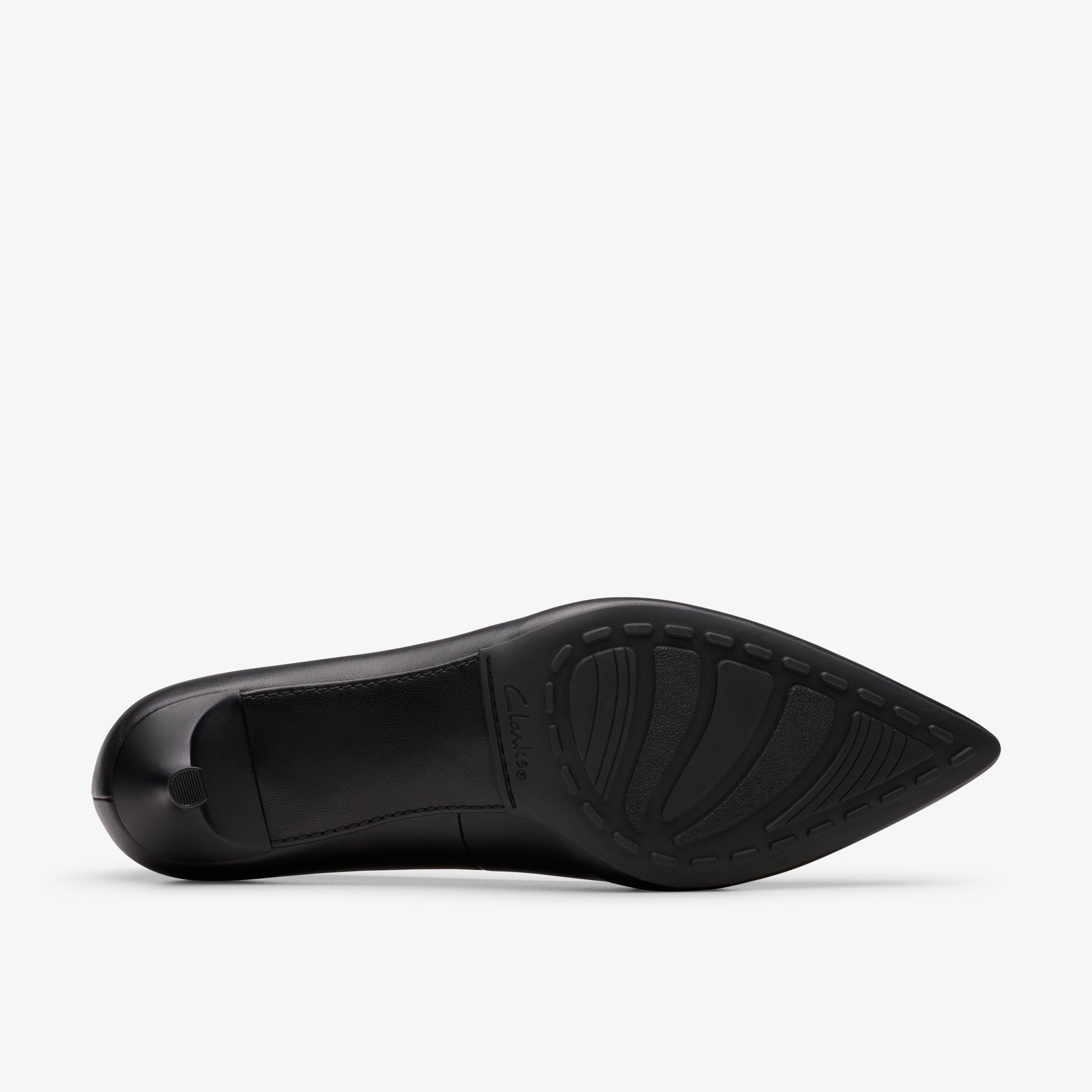 Zapatos de Tacón Alto de Cuero Negro para Mujeres Adela Court | Clarks