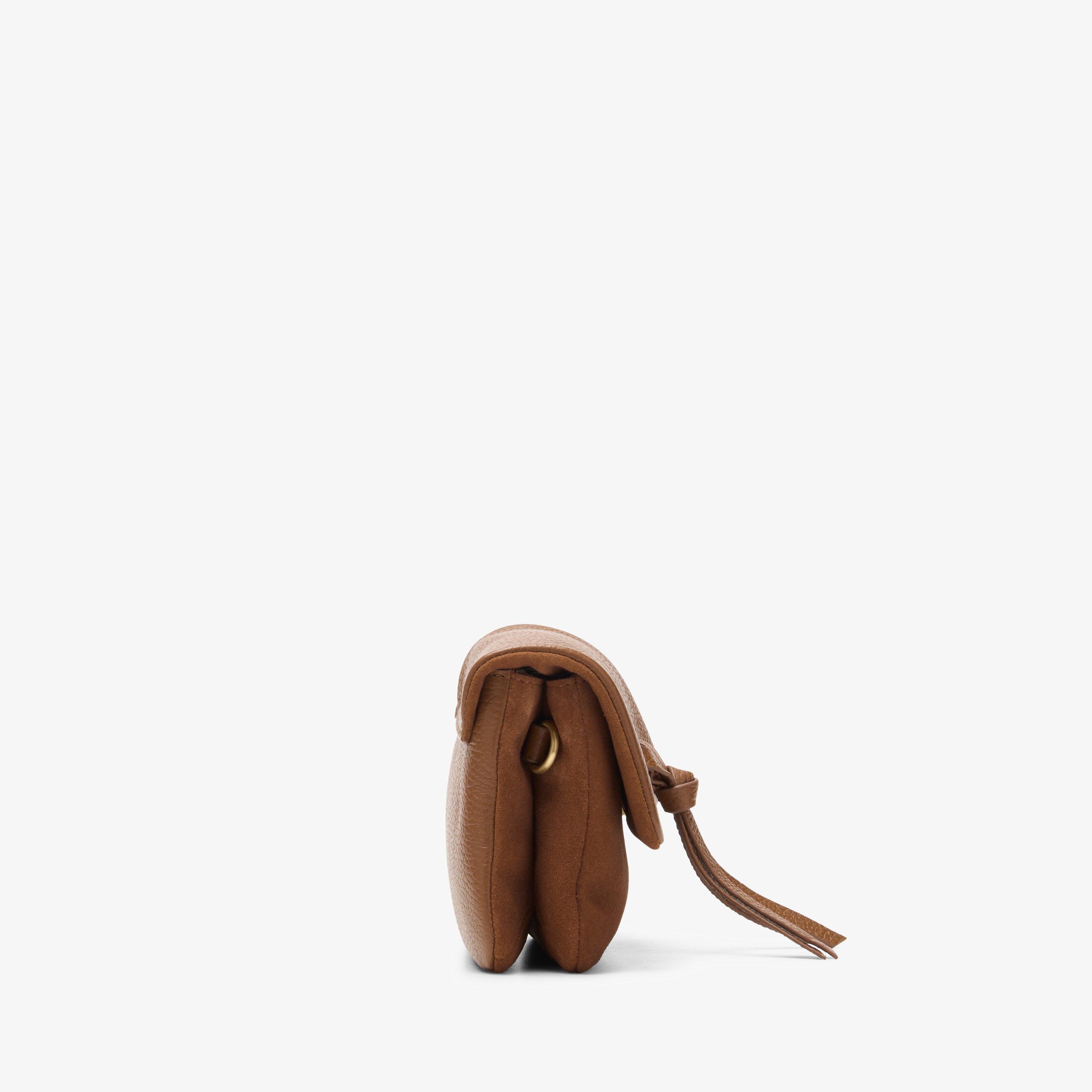 Womens Willow Mini Tan Combination Across Body Bag | Clarks
