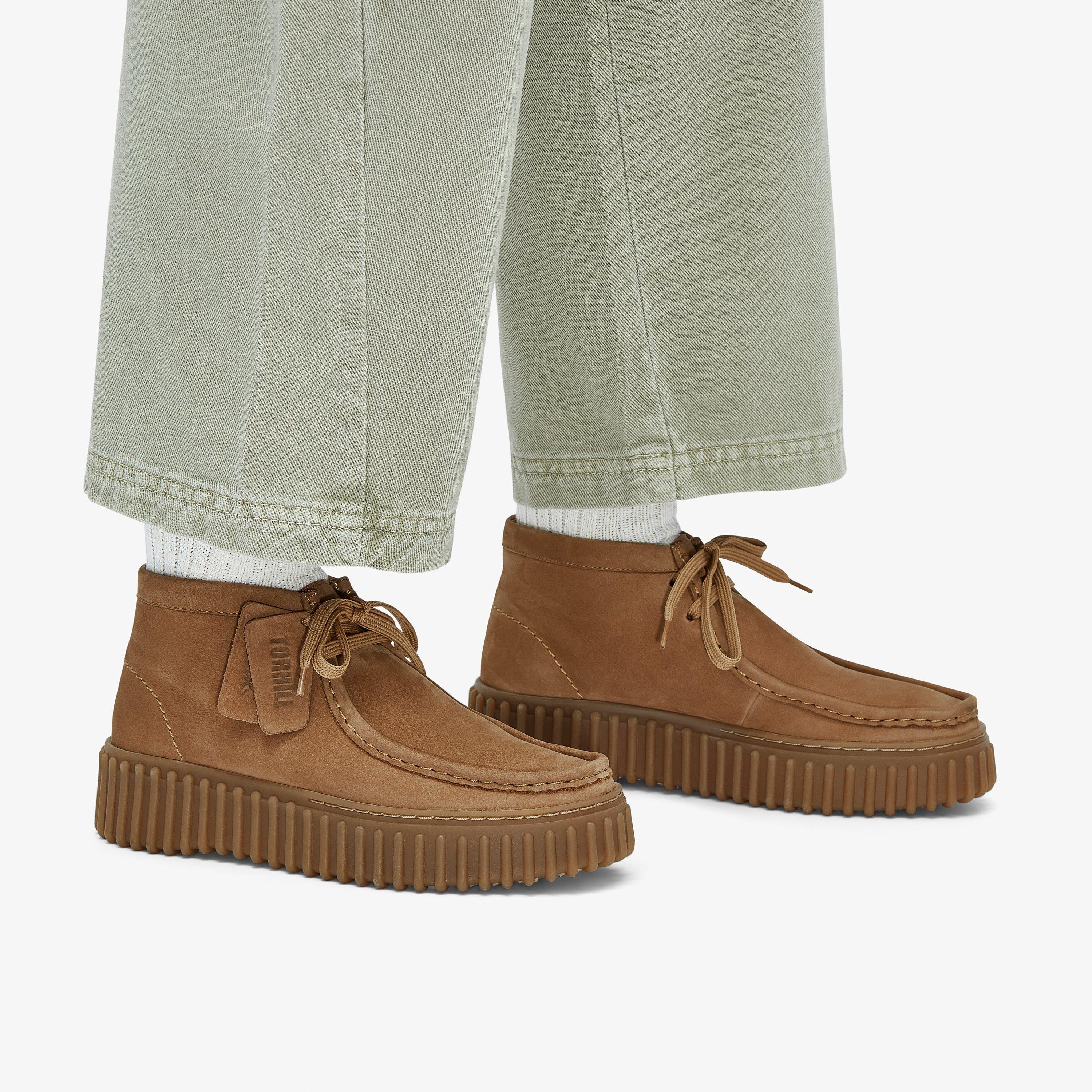 Womens Torhill Moss Light Tan Nubuck Ankle Torhill Boots | Clarks