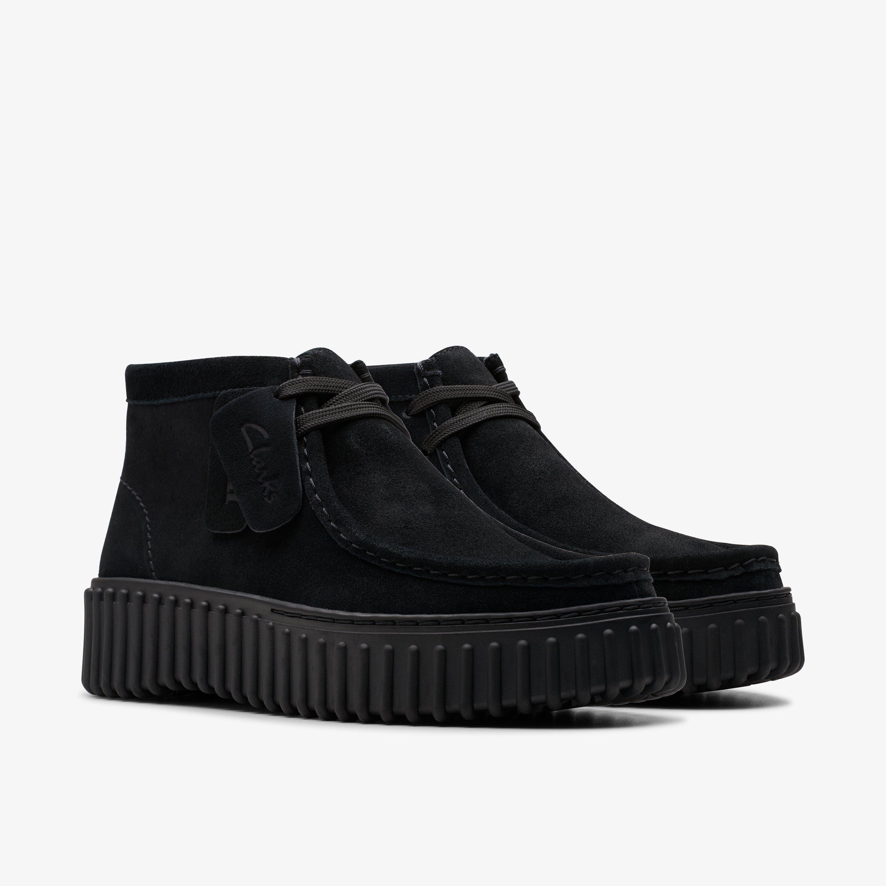 Bottes Torhill Moss en daim noir pour femmes | Clarks