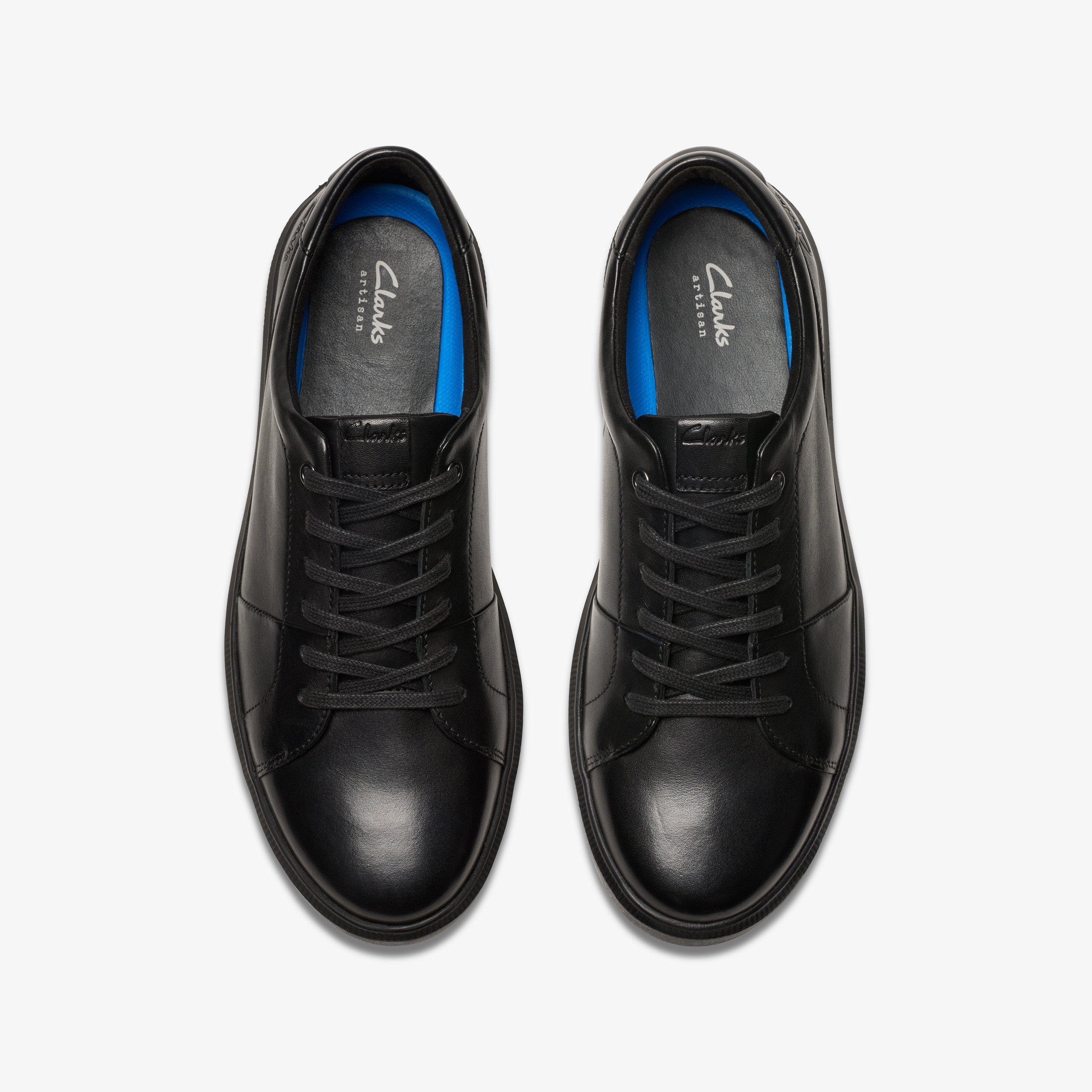 Mens Brodin Lace Black Trainers, Lace Up Trainers | Clarks UK