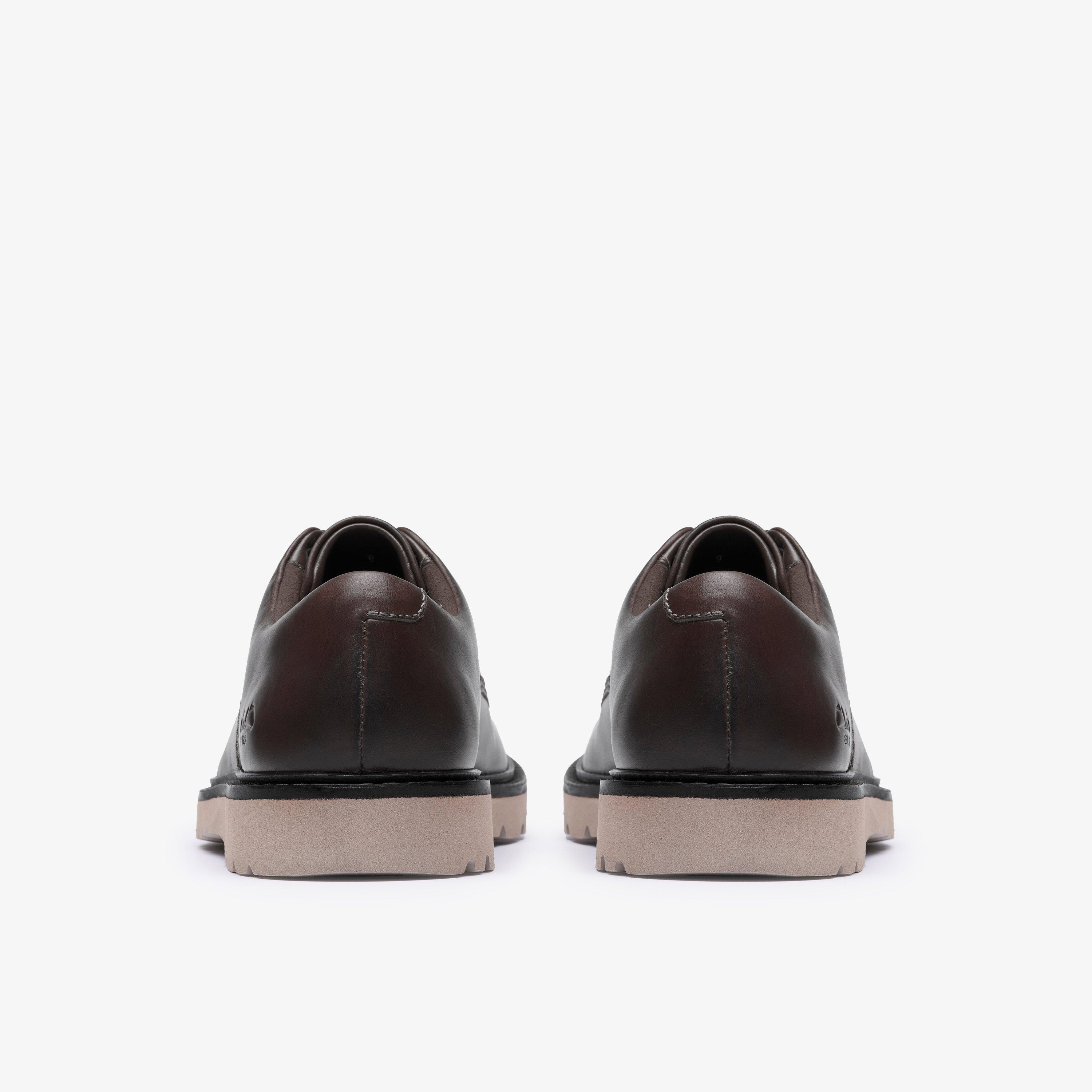 Mens Eastridge Low Dark Brown Leather Brogues | Clarks Outlet