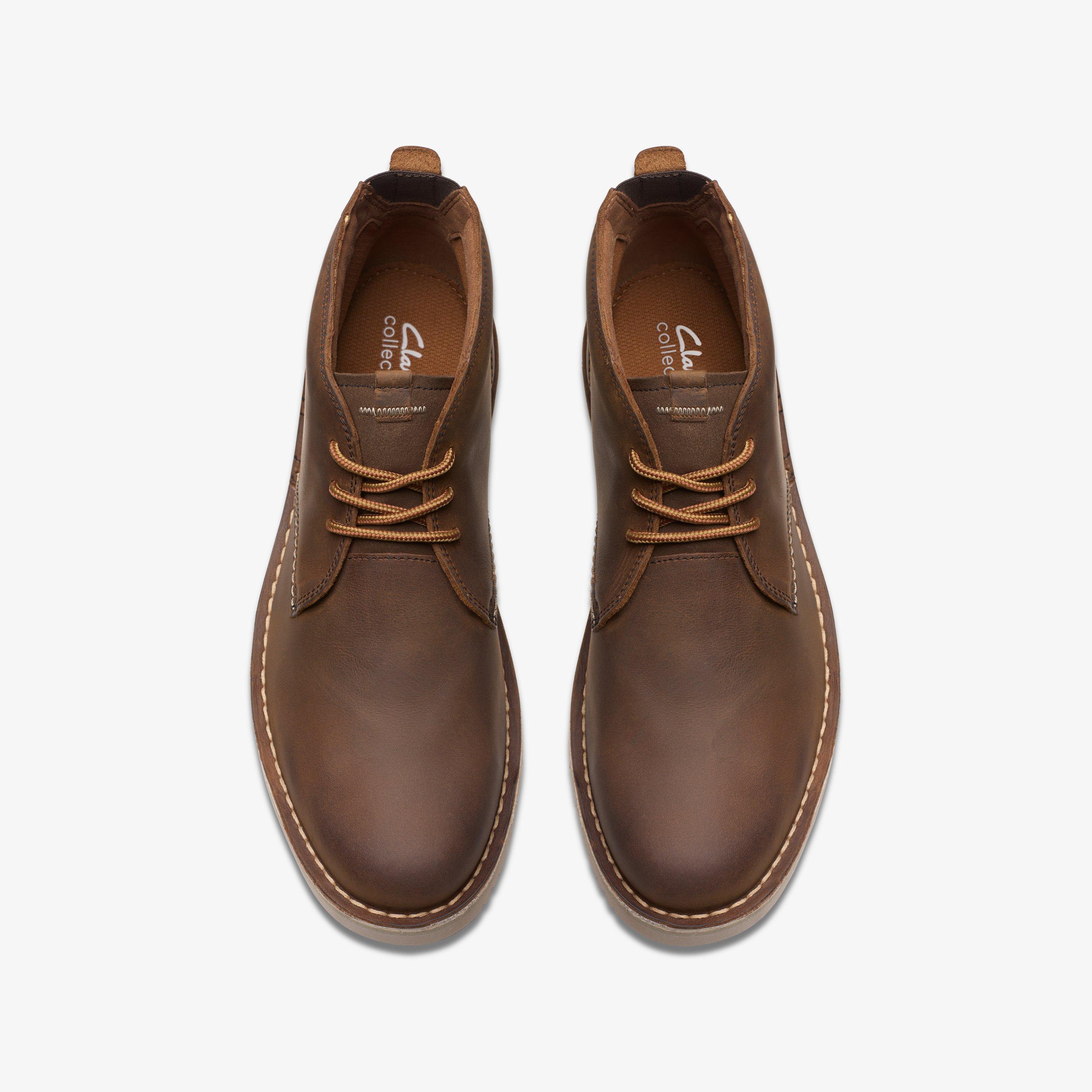Mens Eastridge Mid Beeswax Leather Boots | Clarks