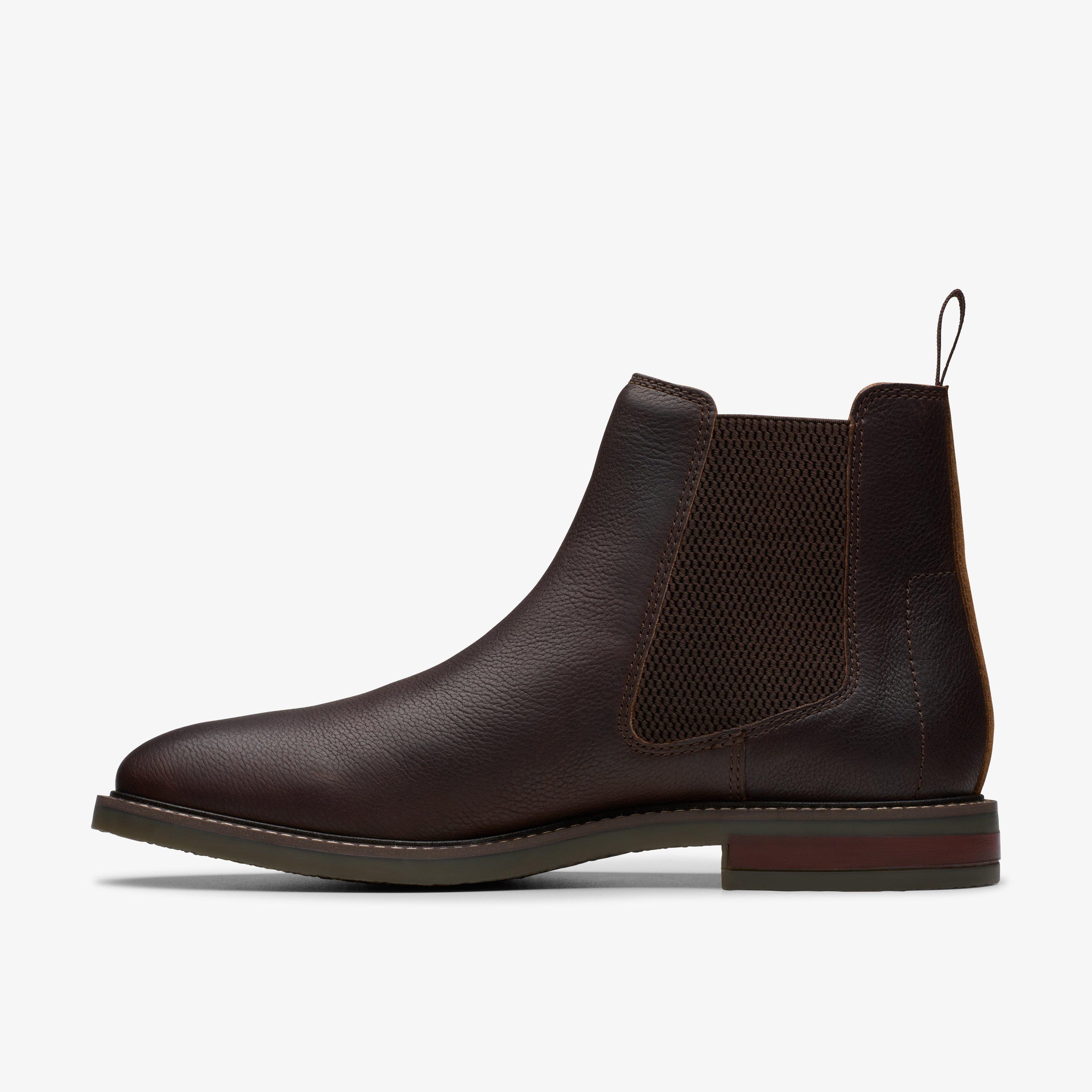 Men's Jaxen Easy Brown Tumbled Chelsea Boots | Clarks