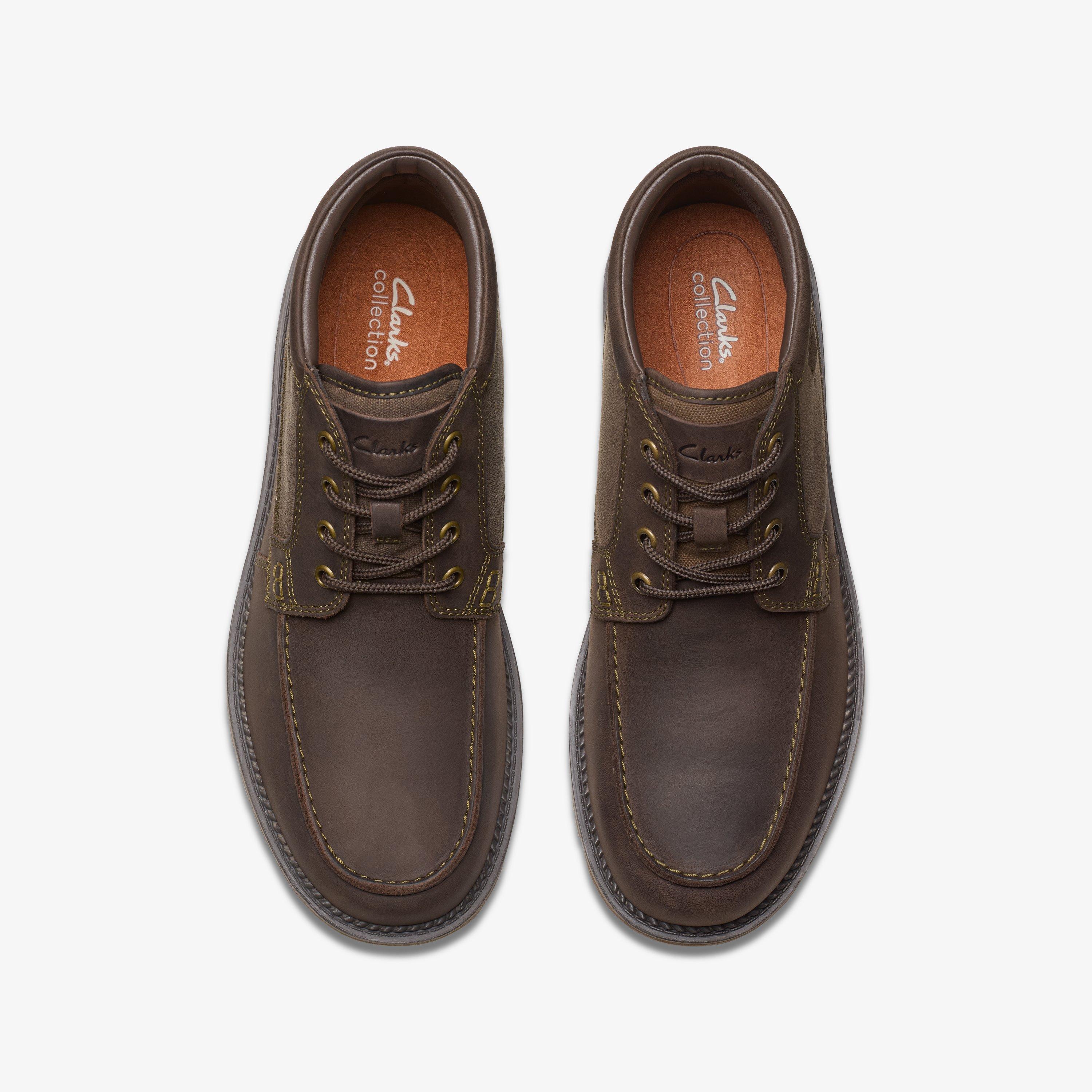 Men's Maplewalk Moc Brown Ankle Chukka Boots | Clarks