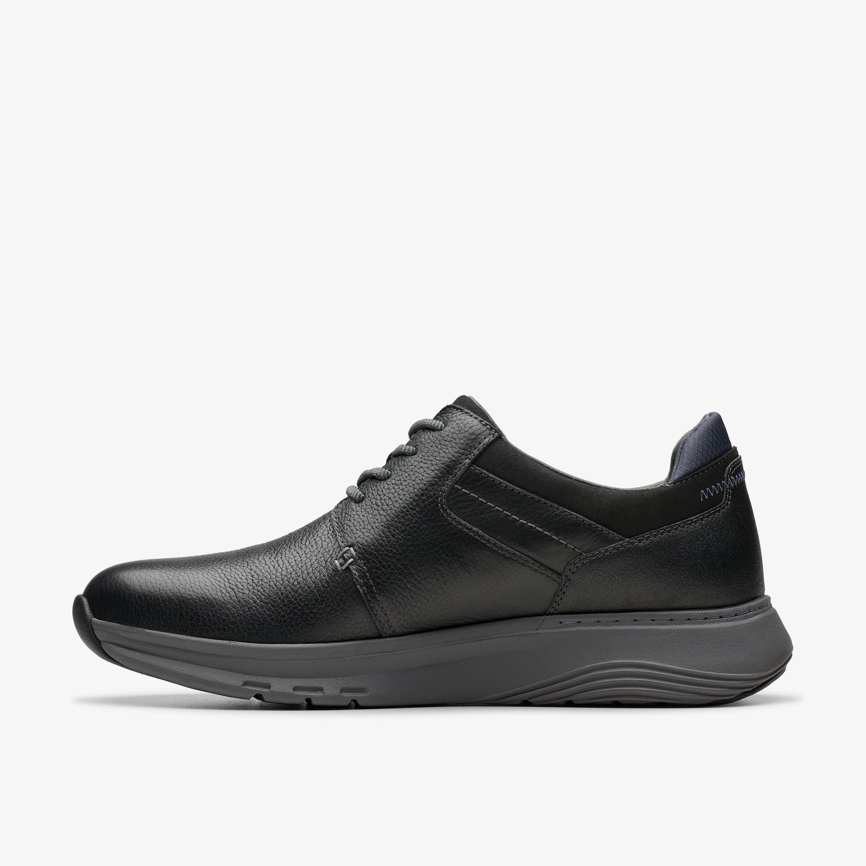 Men's Motion Trek PT Black Leather Sneaker | Clarks
