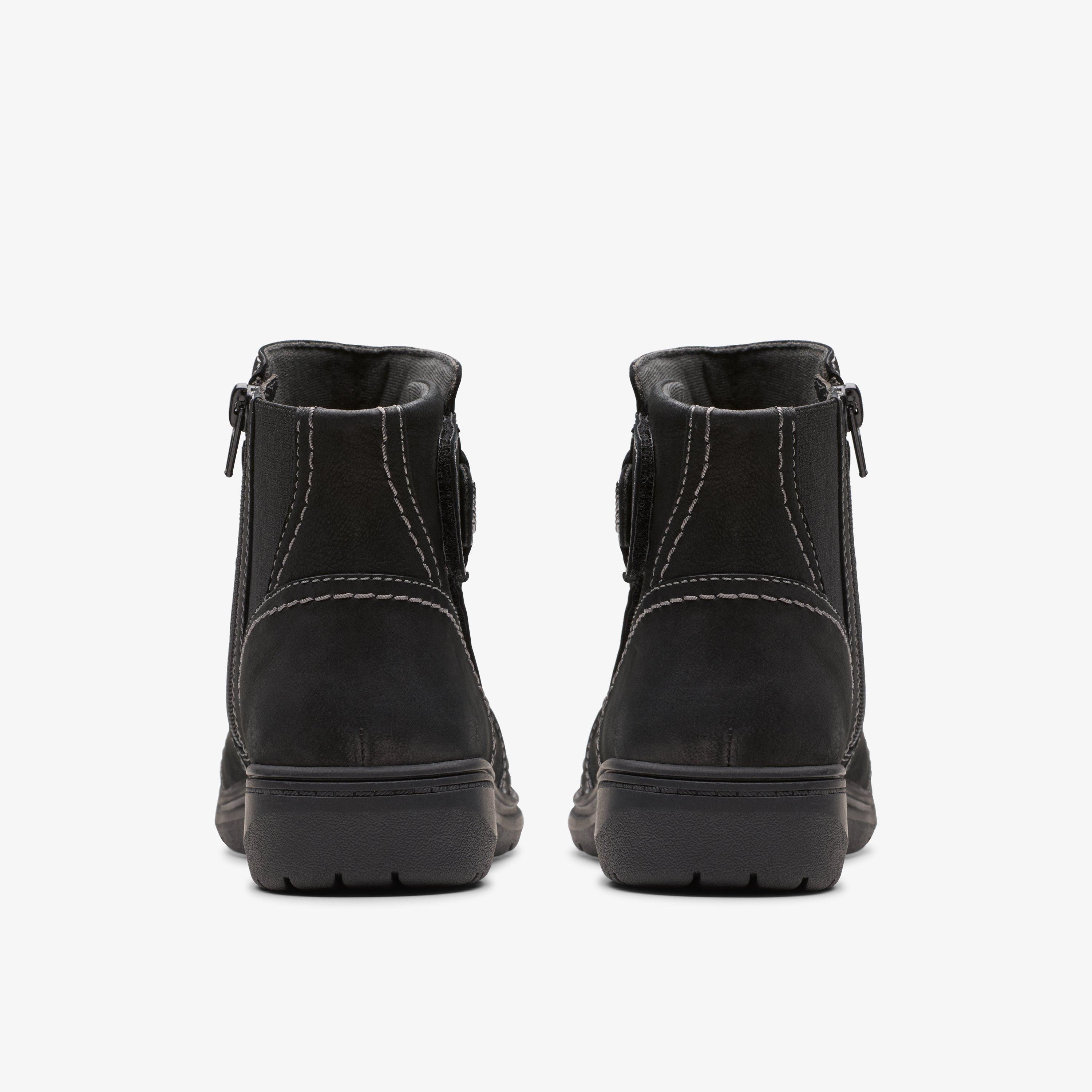 Women's Carleigh Style Black Nubuck Ankle Boots | Clarks