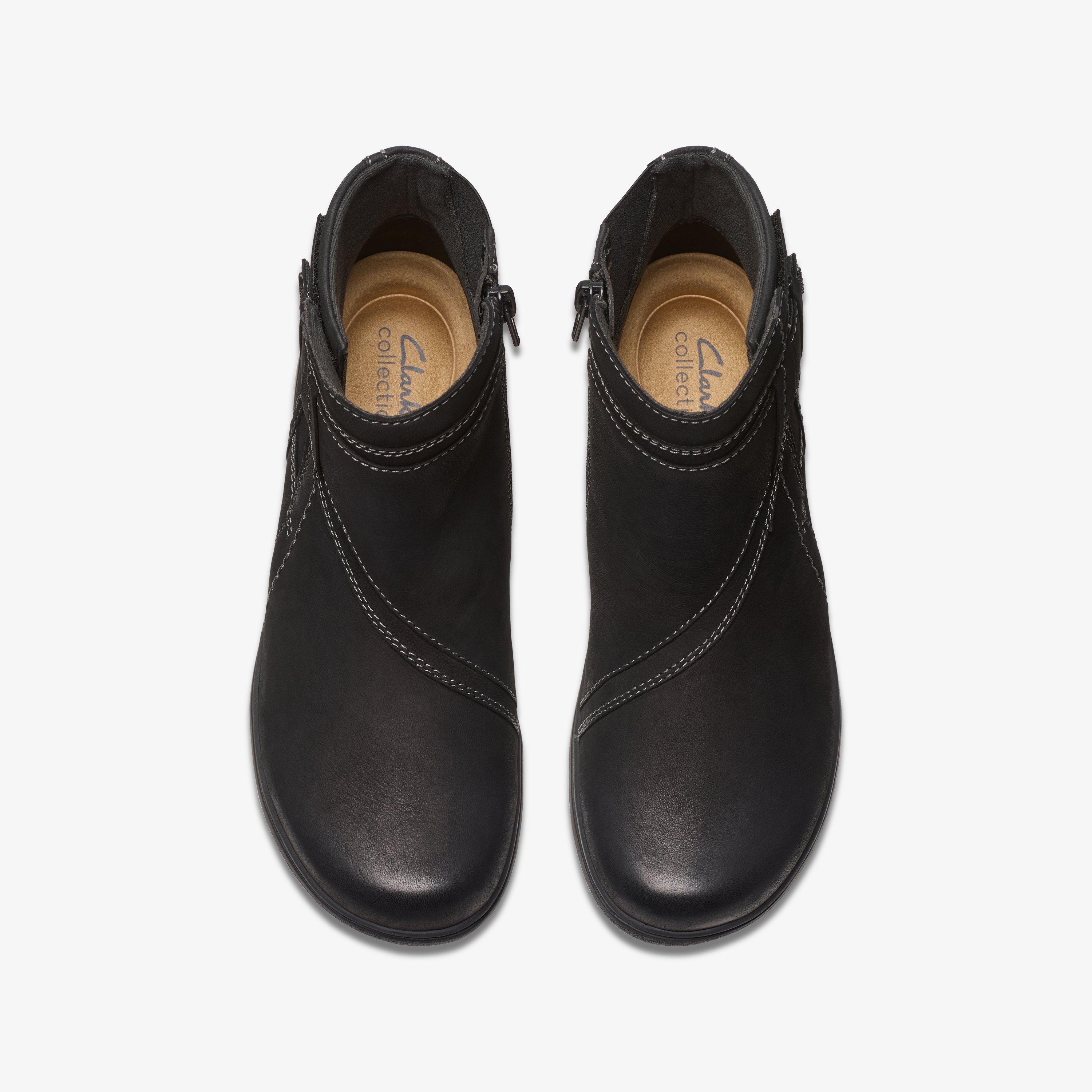 Women's rleigh Style Black Nubuck Ankle Boots | Clarks