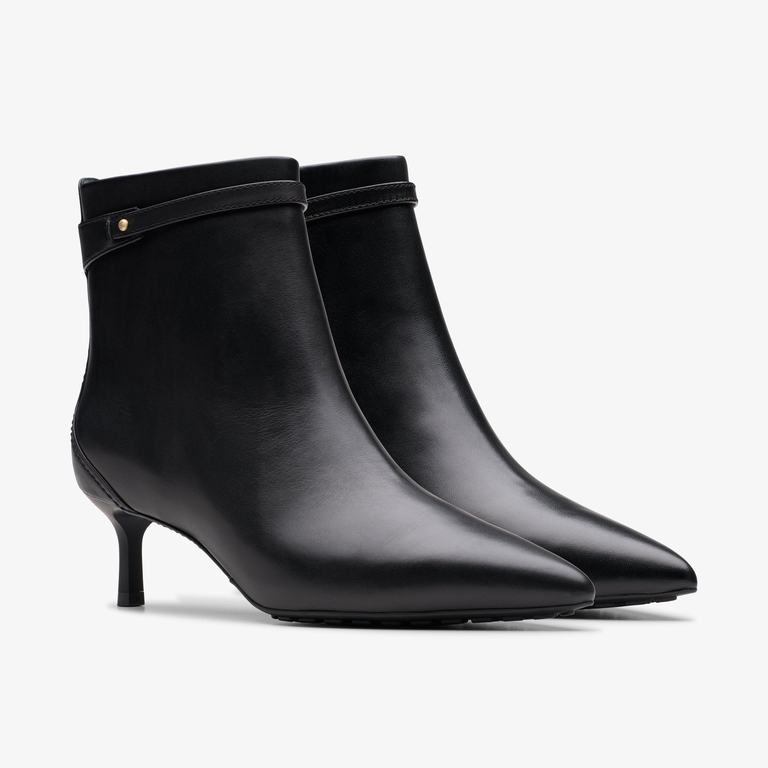 Bottines Adela Up en cuir noir pour femmes | Clarks