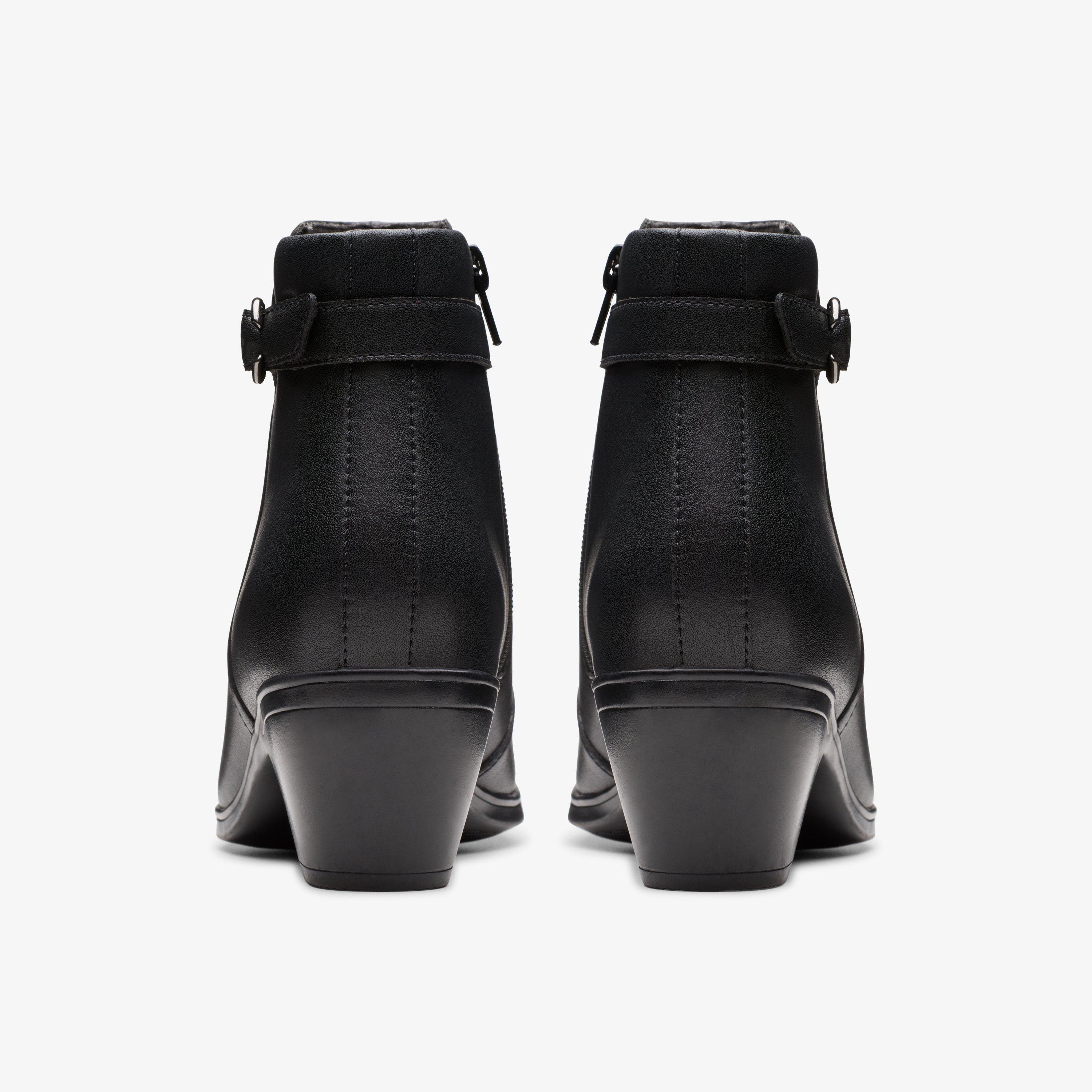 Bottillons en cuir noir Emily 2 Belle pour femme | Clarks