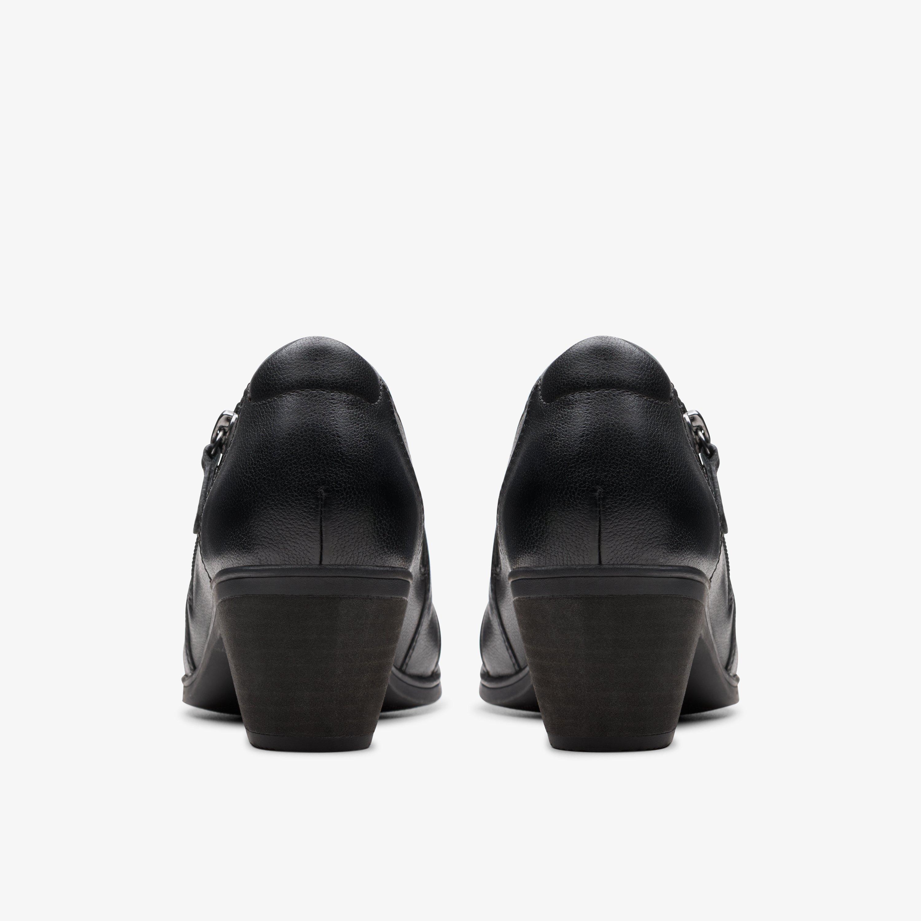 Womens Emily2 Braley Black Leather Trouser Shoes | Clarks