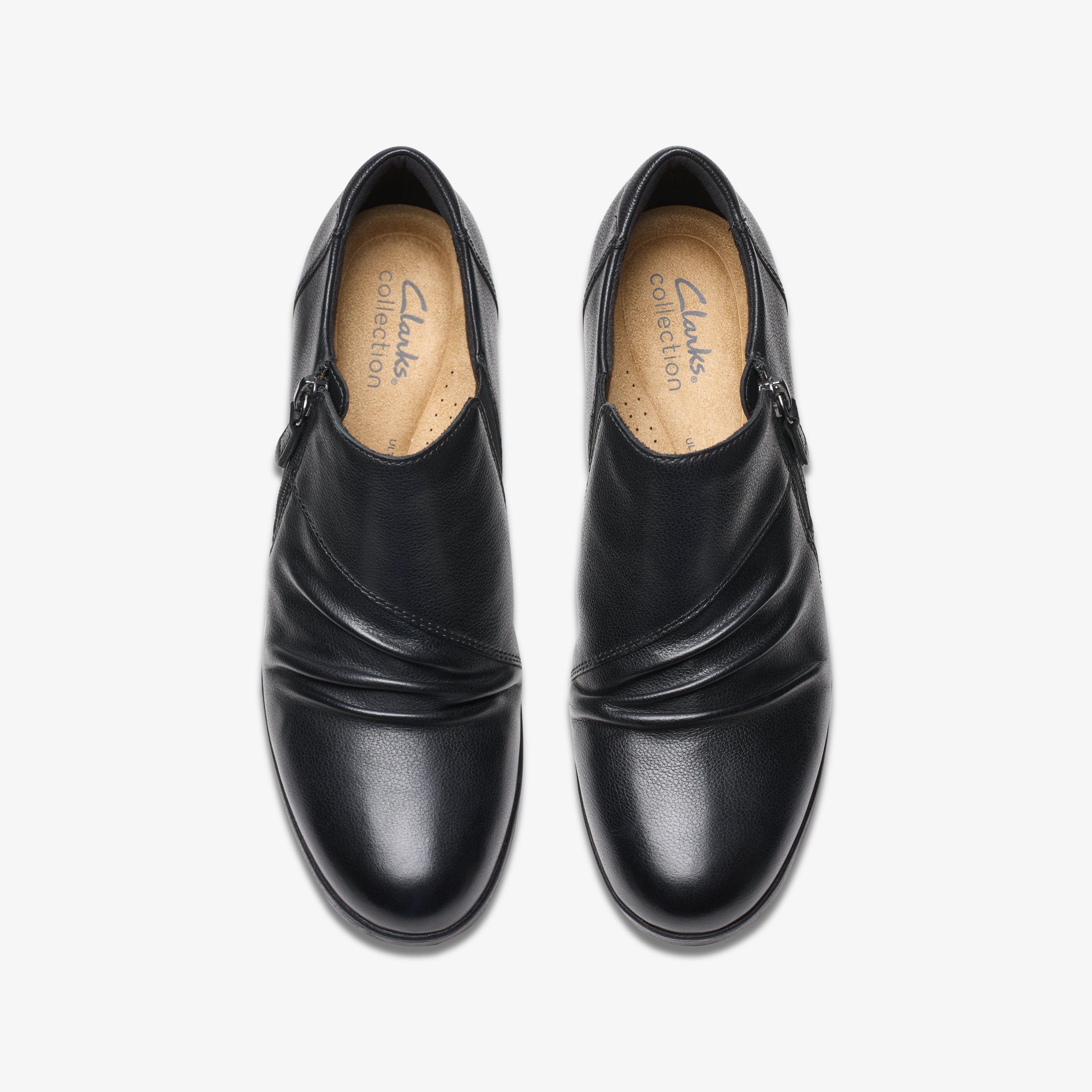 Chaussures à talons hauts en cuir noir Emily2 Braley pour femmes | Clarks
