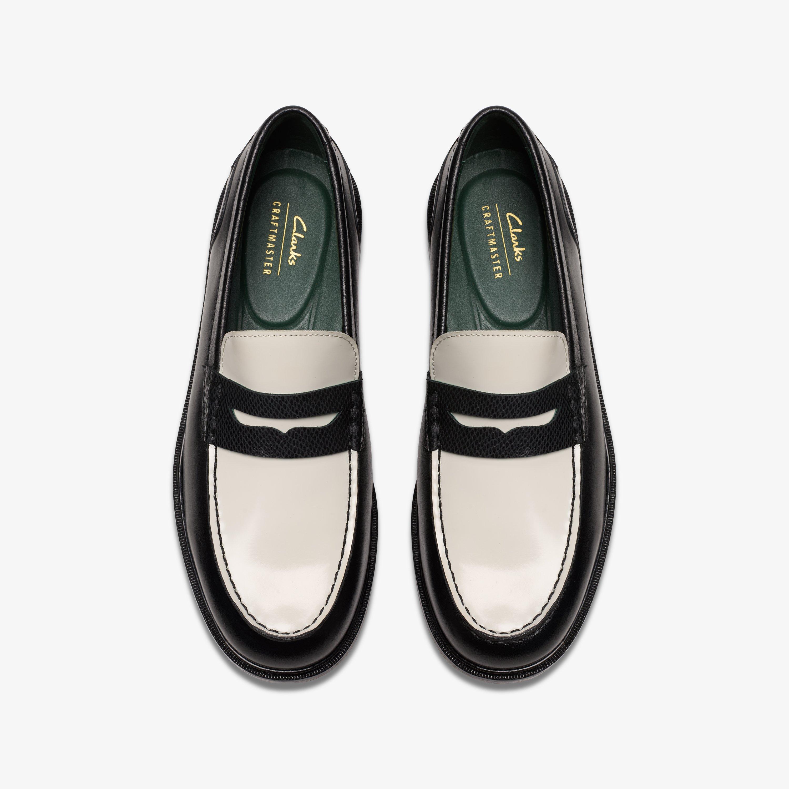 Mens Craft James Lo Black Combination Loafers, Slip Ons Shoes | Clarks UK