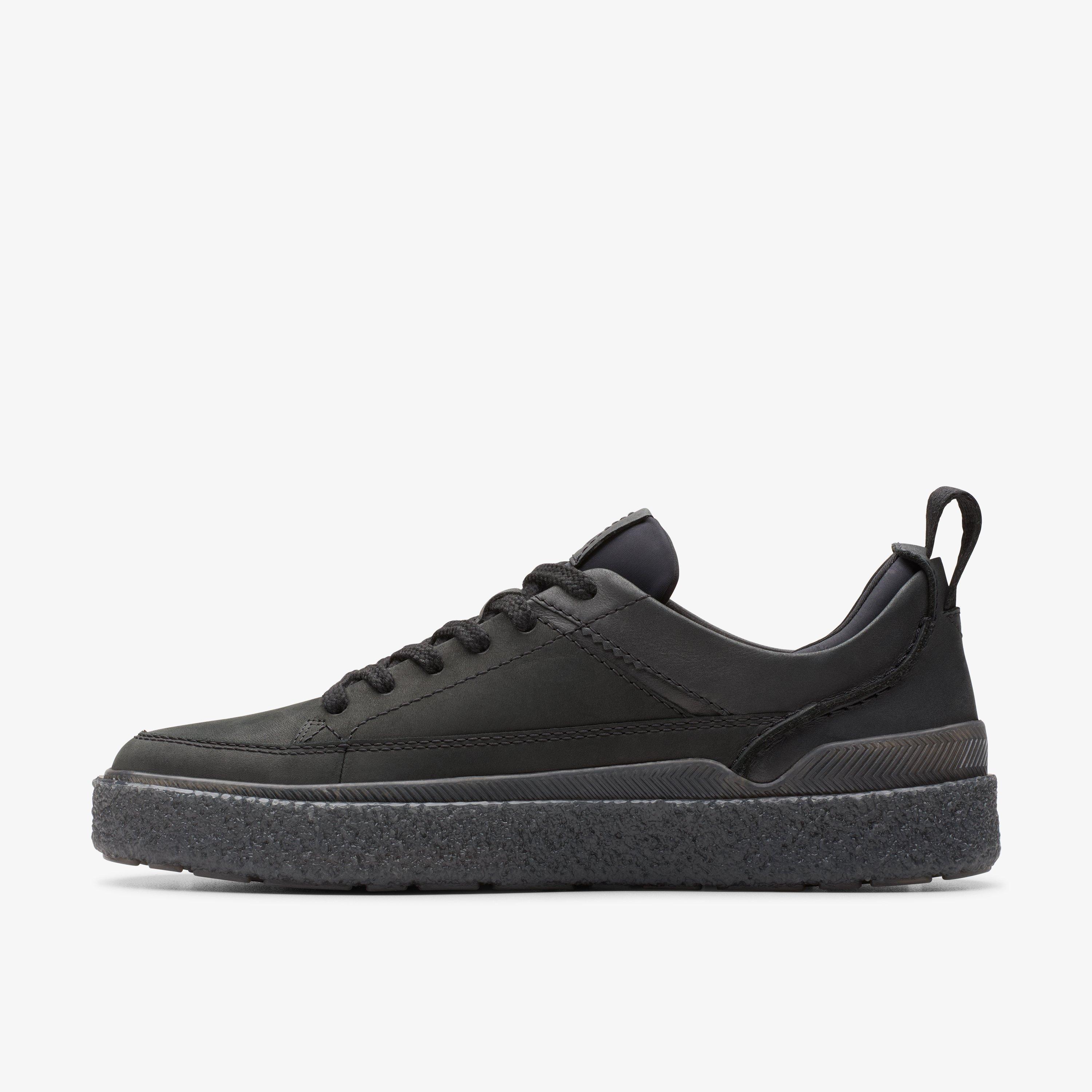 Mens Somerset Lace Black Nubuck Trainers | Clarks