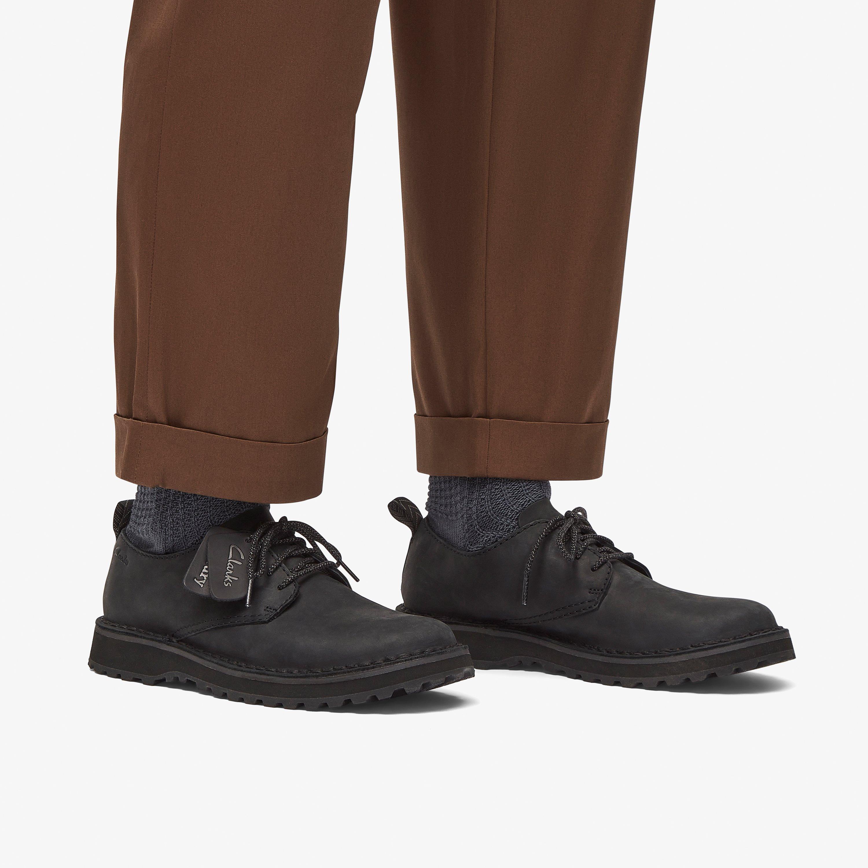 Mens Solsbury Lace Black Leather Shoes | Clarks
