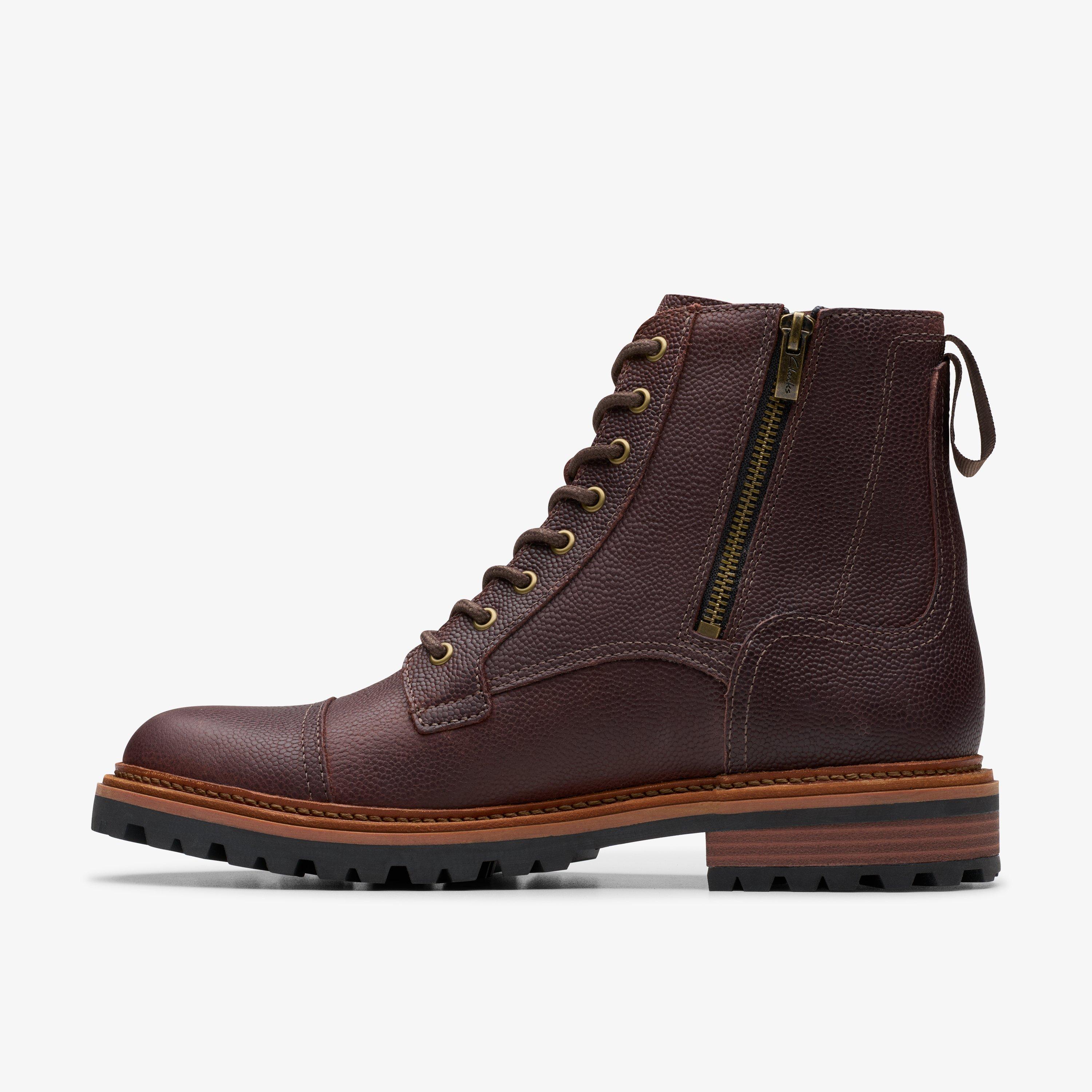 HOMME Clarkridge Hi en grain écossais marron Bottes | Clarks