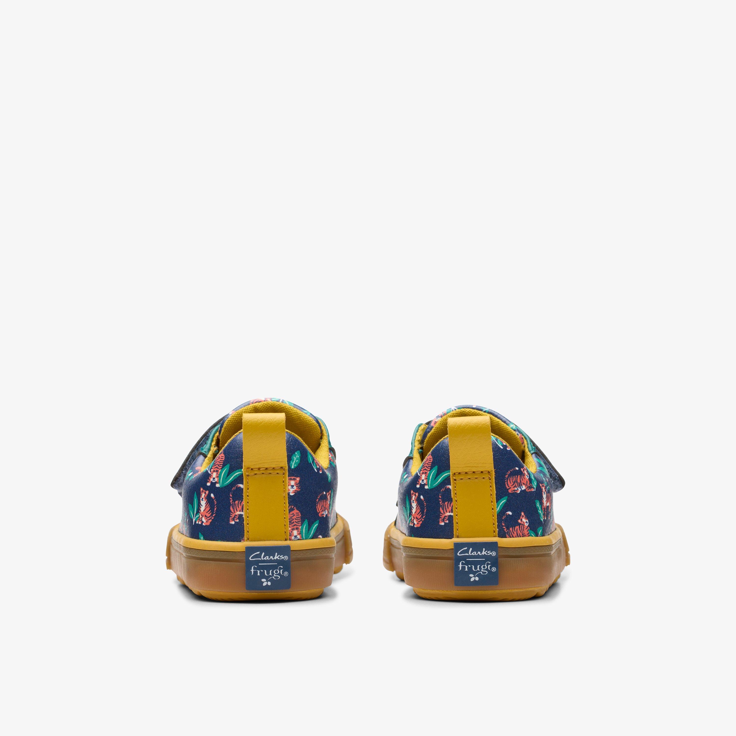 Boys Girls Kids Unisex Foxing Safari Toddler Navy Print Shoes Canvas ...