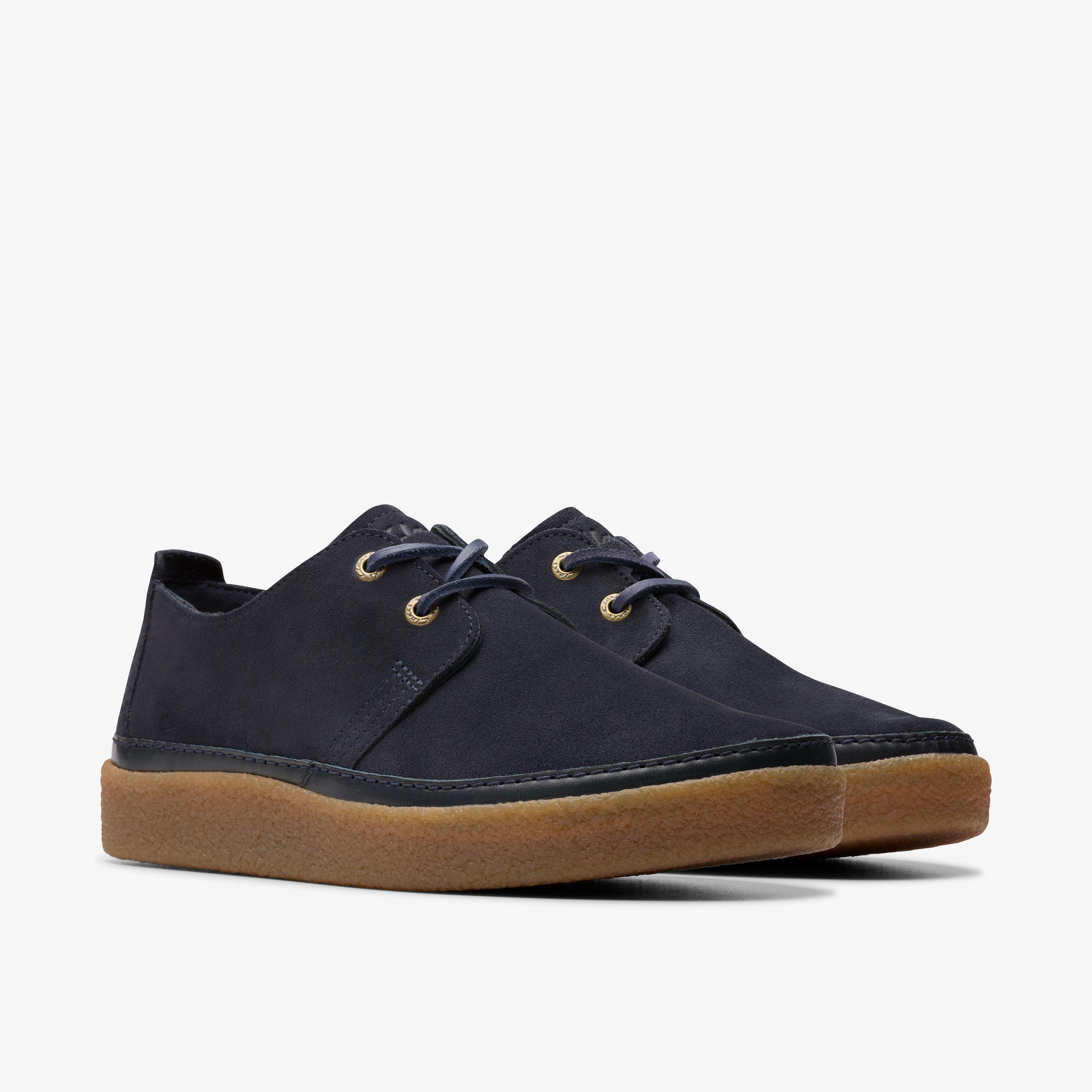 Chaussures à lacets en daim bleu marine Clarkwood Low pour hommes | Clarks