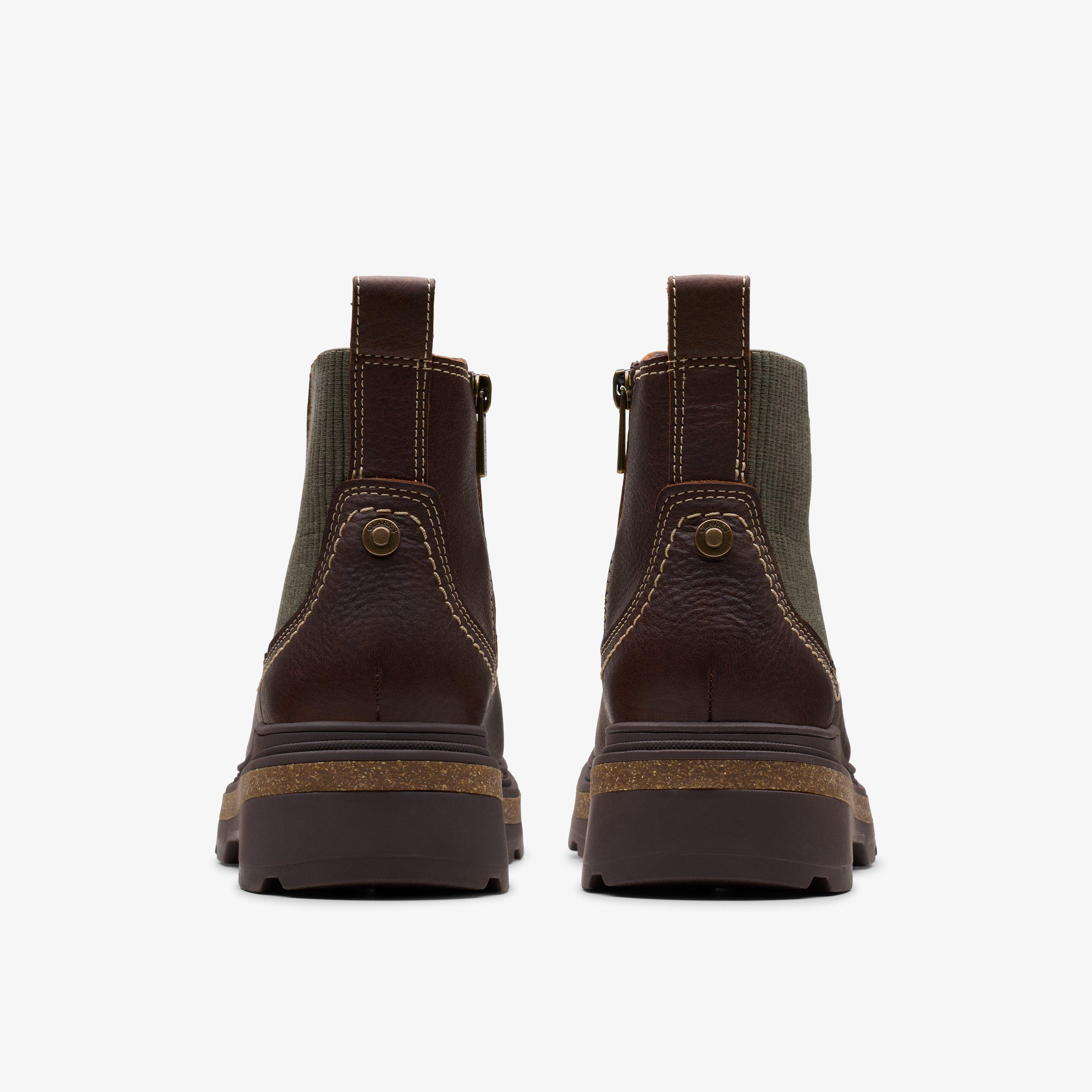 Bottes Chelsea en cuir marron imperméables pour femmes Hencroft Step ...