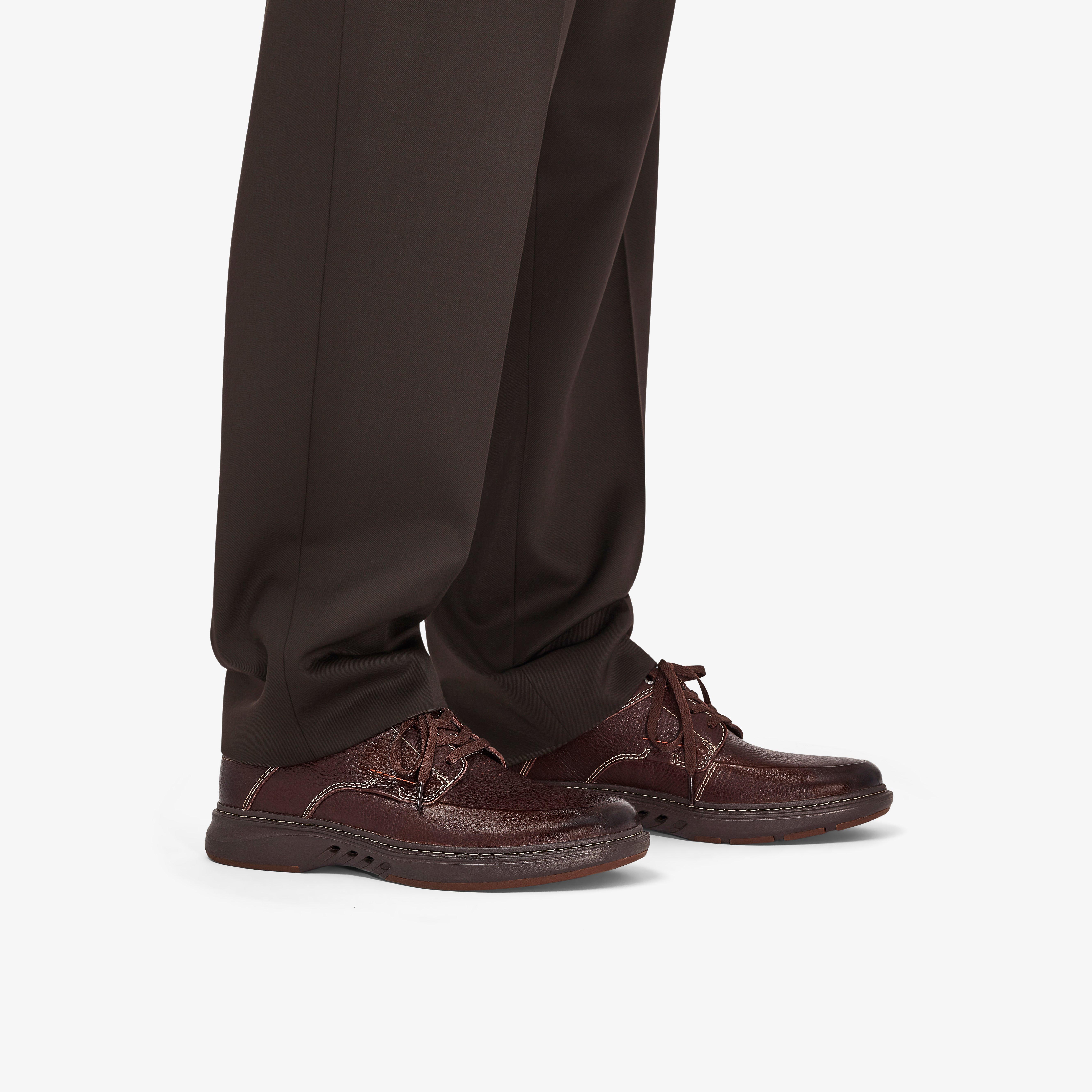 Mens Un Briley Lace Mahogany Leather Shoes| Clarks