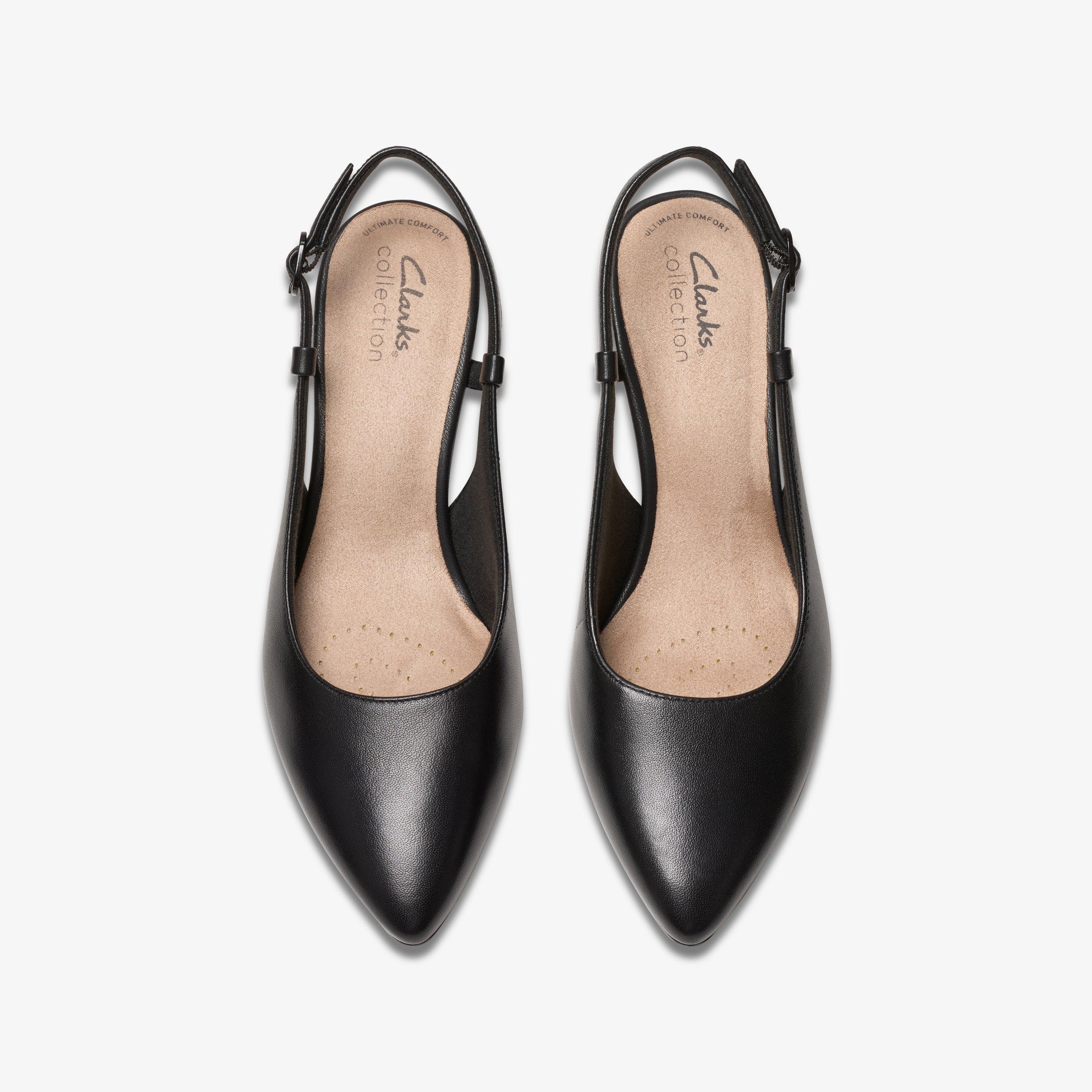 Women's Kepley Lane Black Leather Heels | Clarks